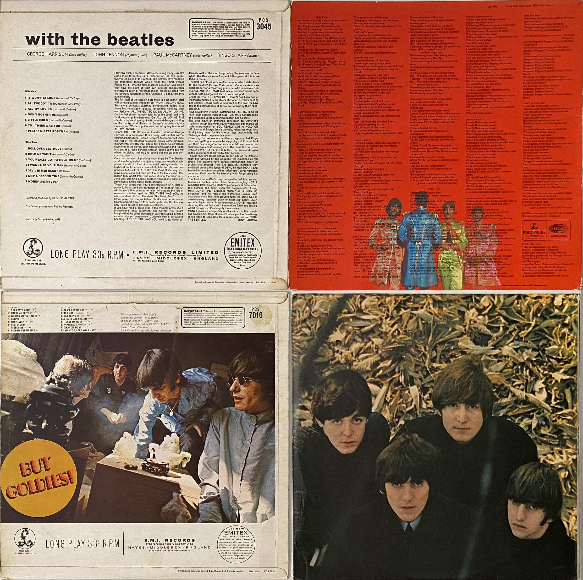 Lot 1021 - THE BEATLES - UK LP PACK