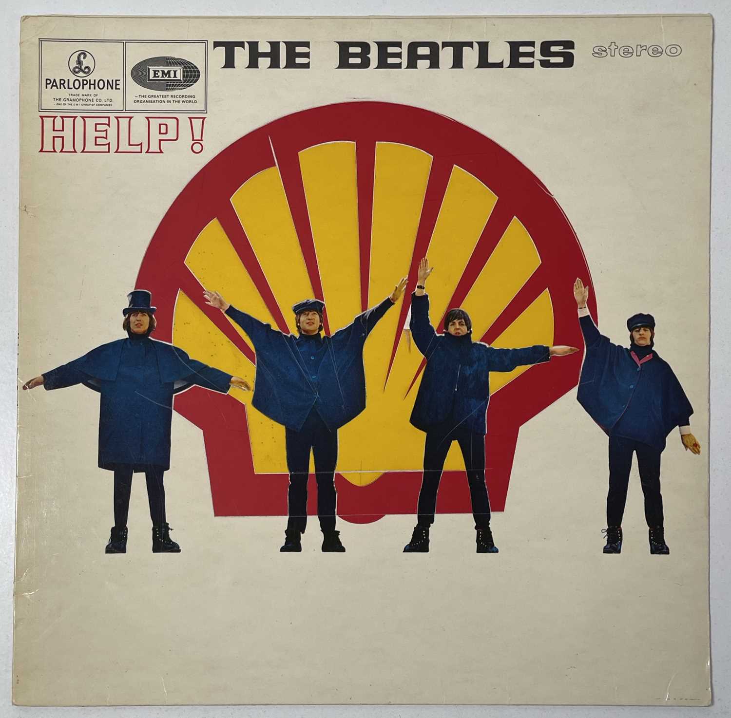 Lot 140 - BEATLES HELP SHELL ALBUM COVER ORIGINAL