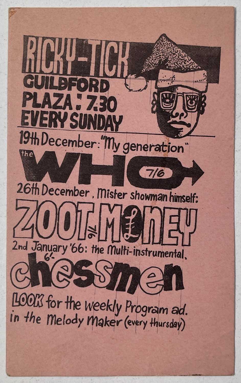 Lot 114 - THE WHO - AN ORIGINAL AND RARE 1965