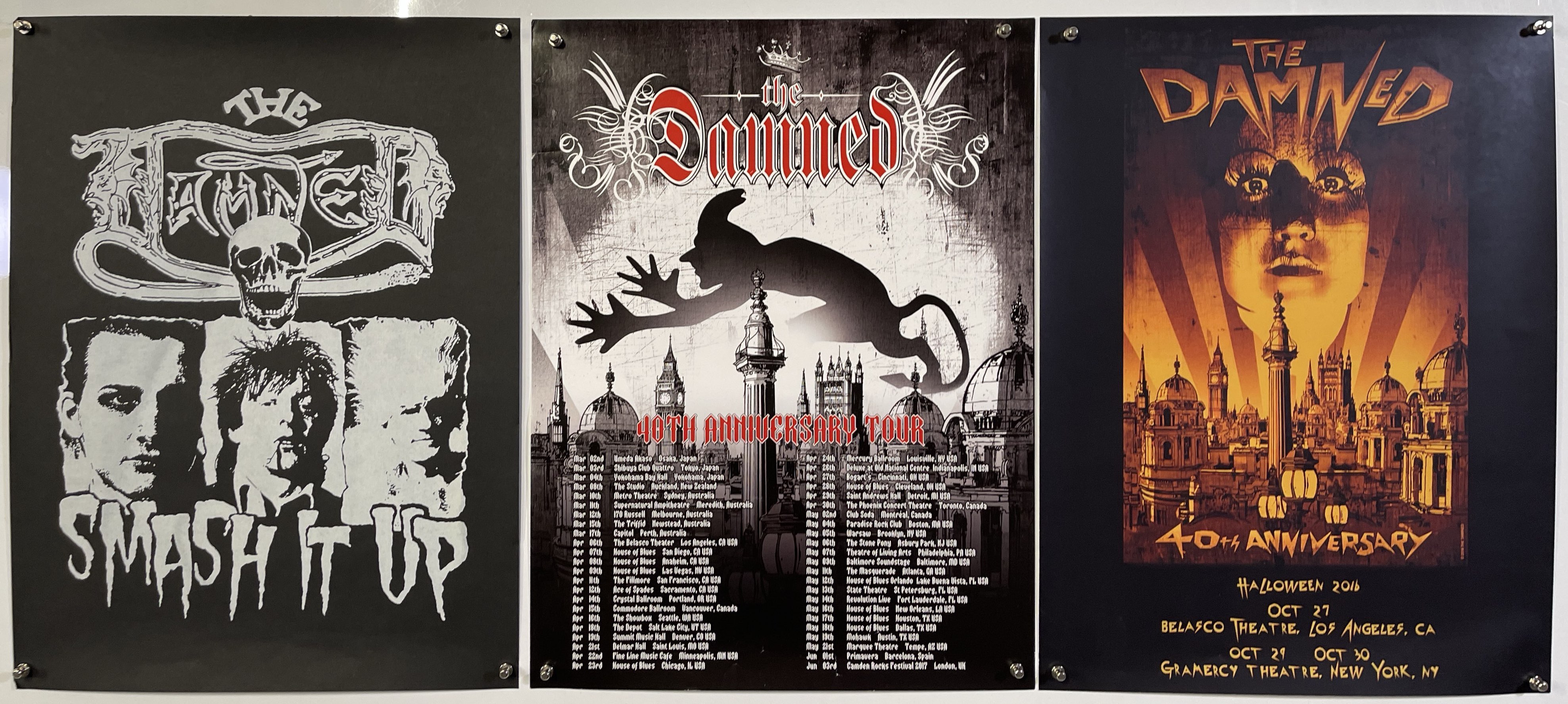 Lot 202 - THE DAMNED - POSTER COLLECTION.
