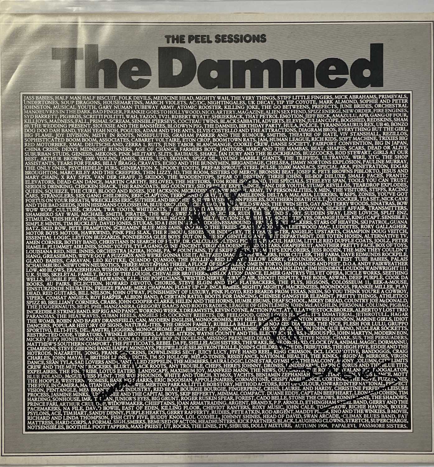 Lot 454 - THE DAMNED - SIGNED LP AND 7" SINGLES.