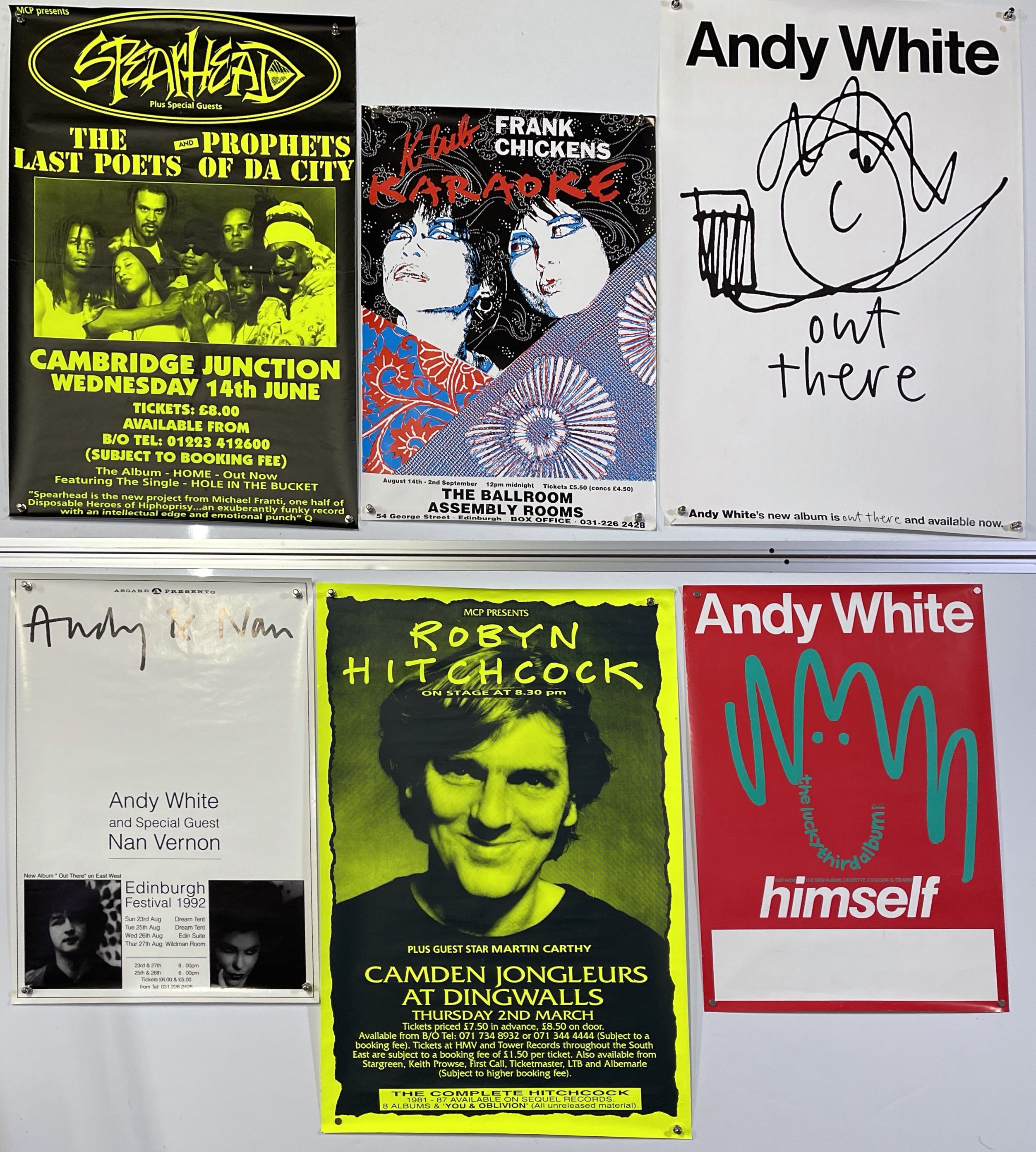 Lot 206 - LARGE COLLECTION OF PROMO / CONCERT POSTERS