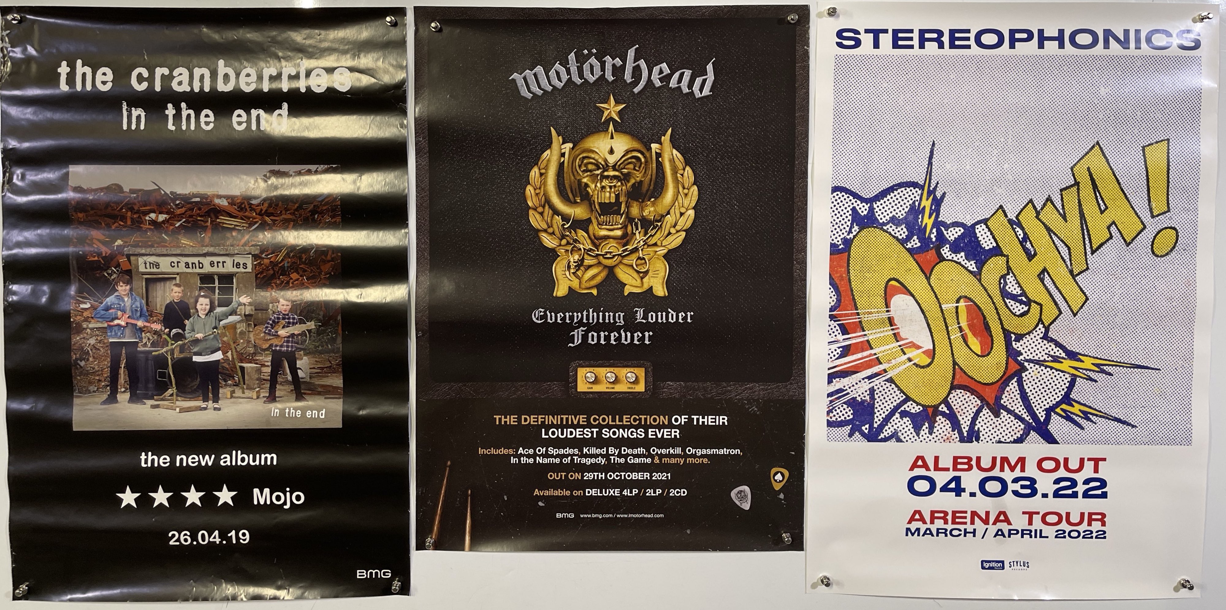 Lot 215 - POP / ROCK PROMOTIONAL POSTERS - 90S/00S.