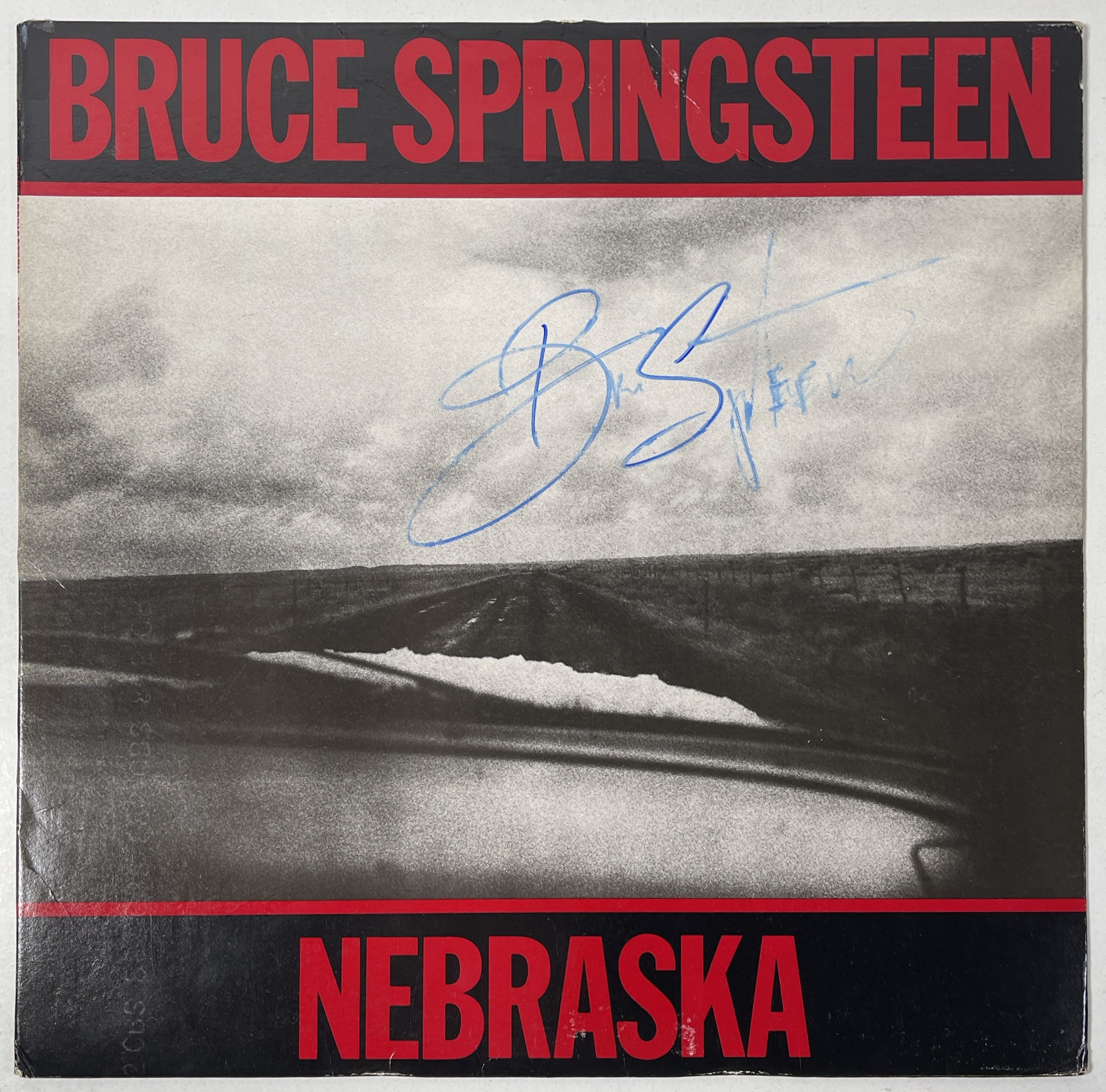 Lot 95 - BRUCE SPRINGSTEEN - A SIGNED COPY OF NEBRASKA.