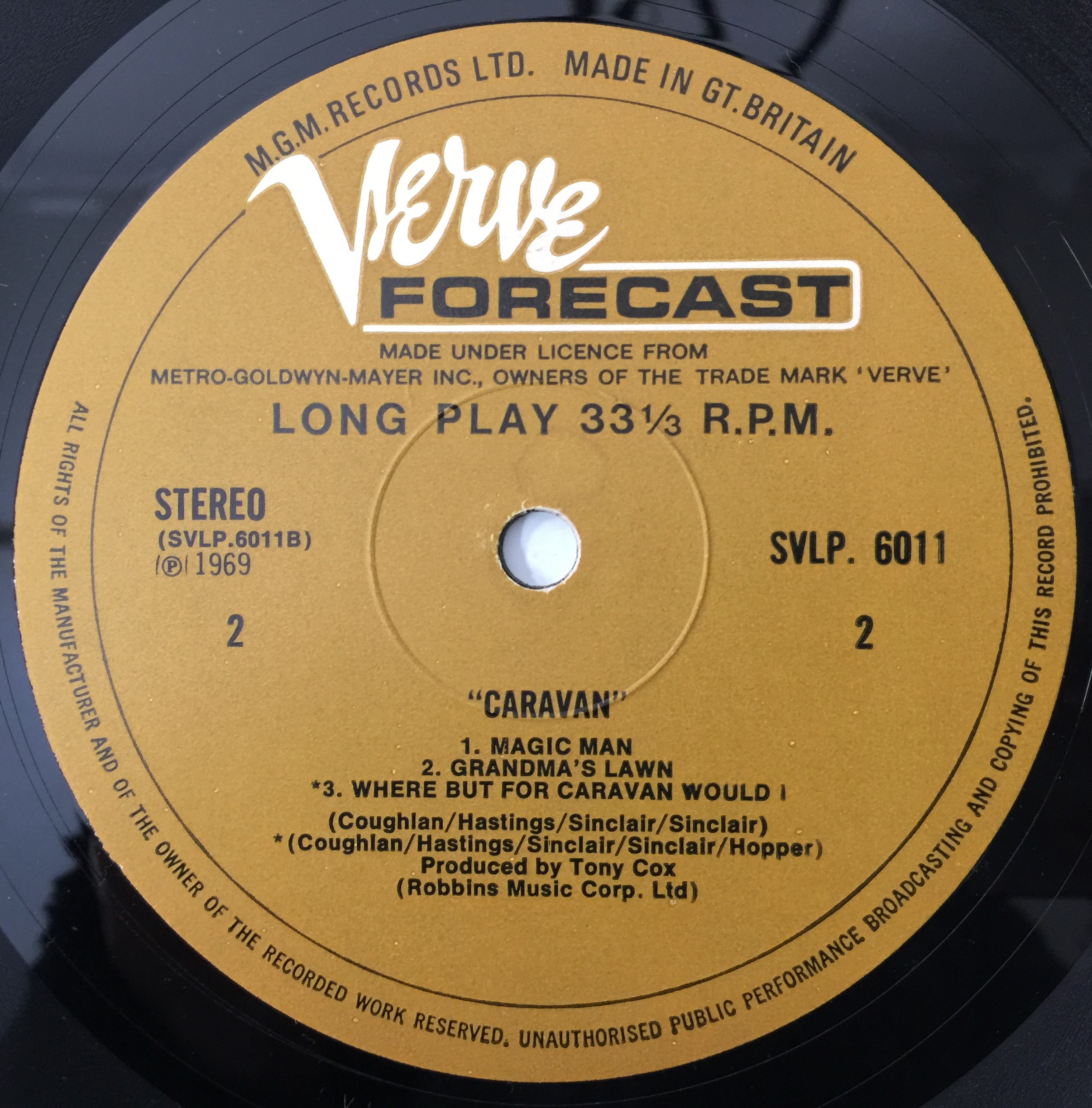 Lot 304 - CARAVAN - S/T LP (UK STEREO OG - VERVE