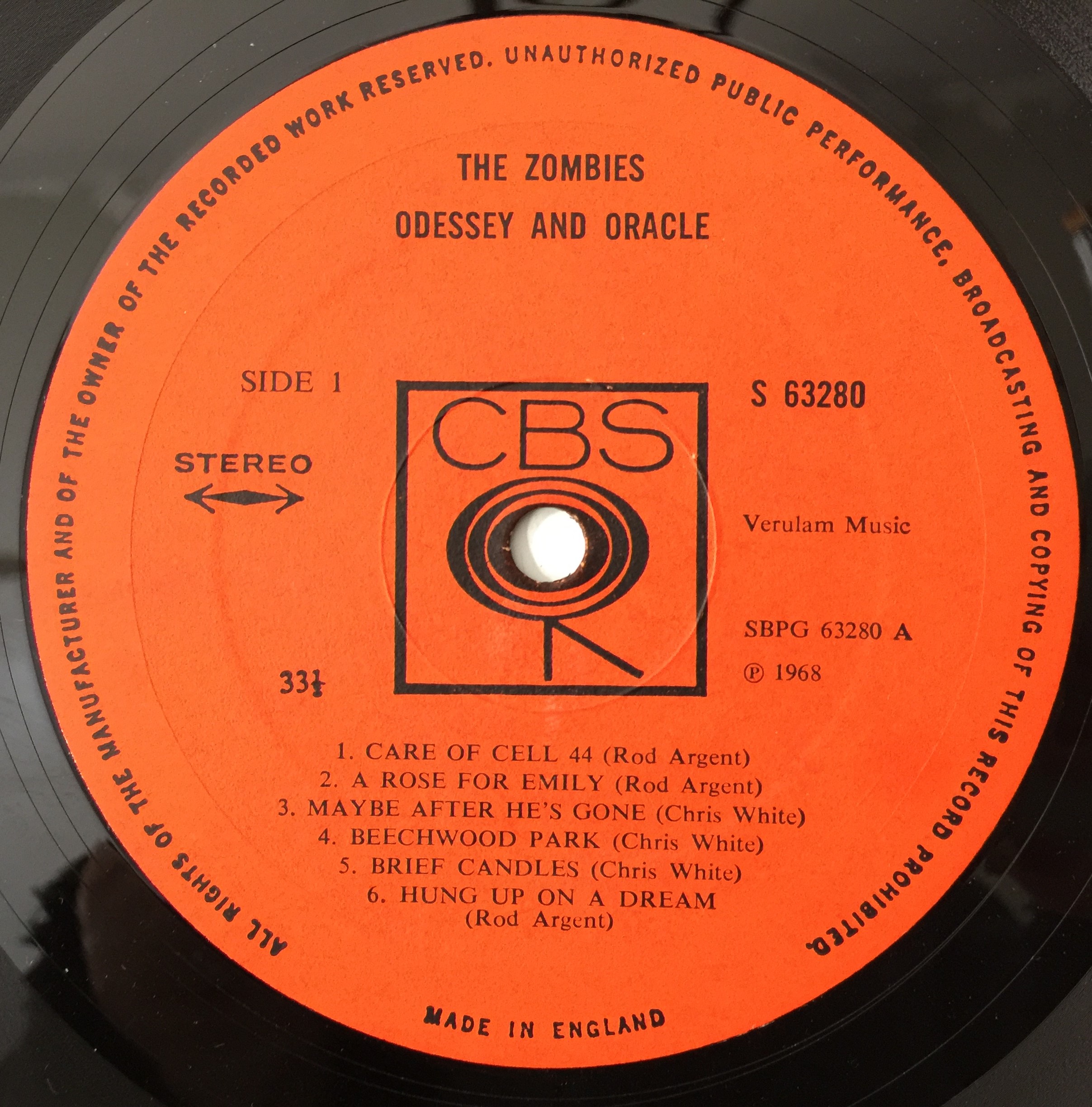 Lot 310 - THE ZOMBIES - ODESSEY AND ORACLE LP (UK