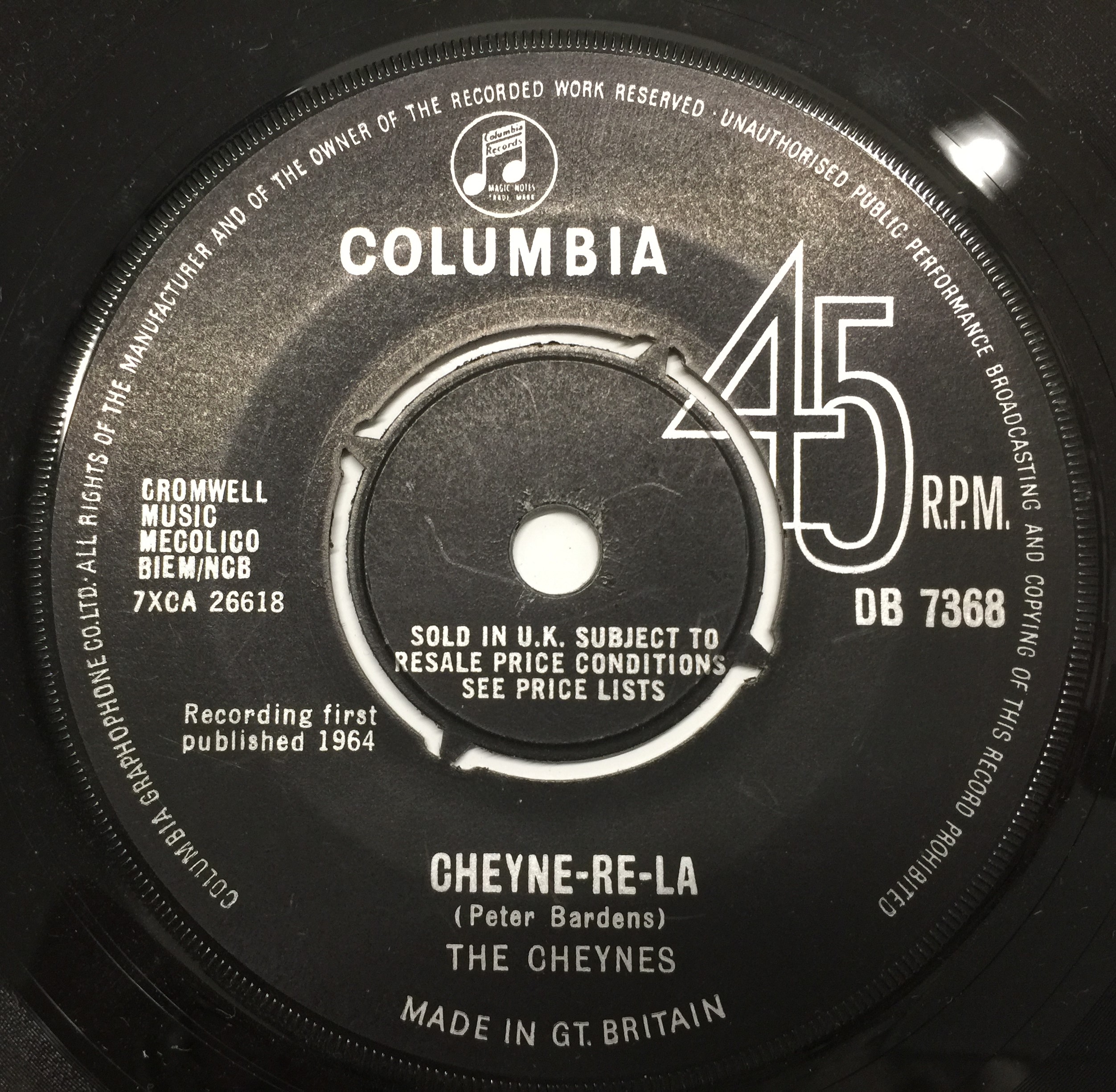 Lot 365 - THE CHEYNES - GOIN' TO THE RIVER 7"