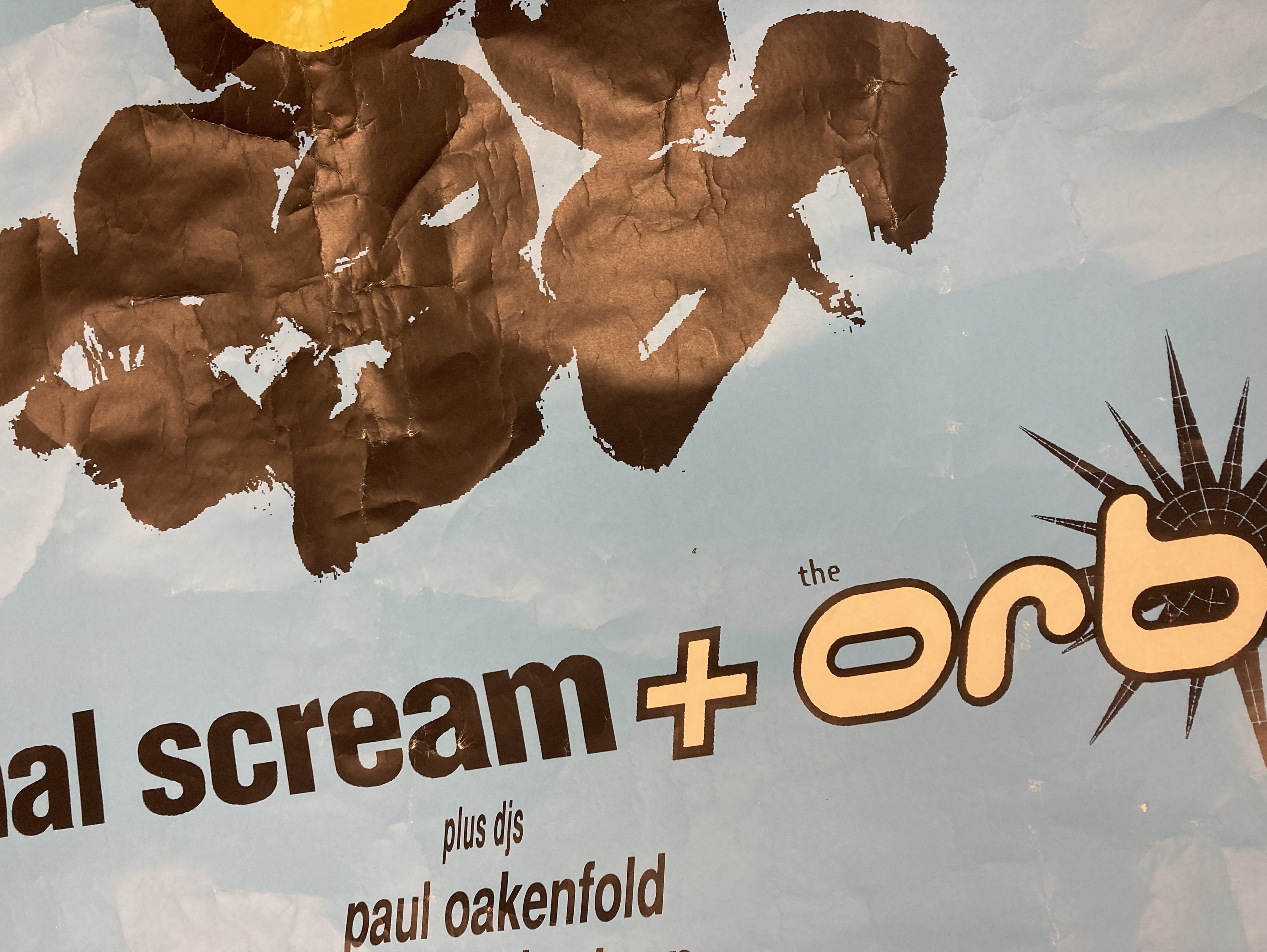 Lot 188 - THE ORB AND PRIMAL SCREAM POSTER