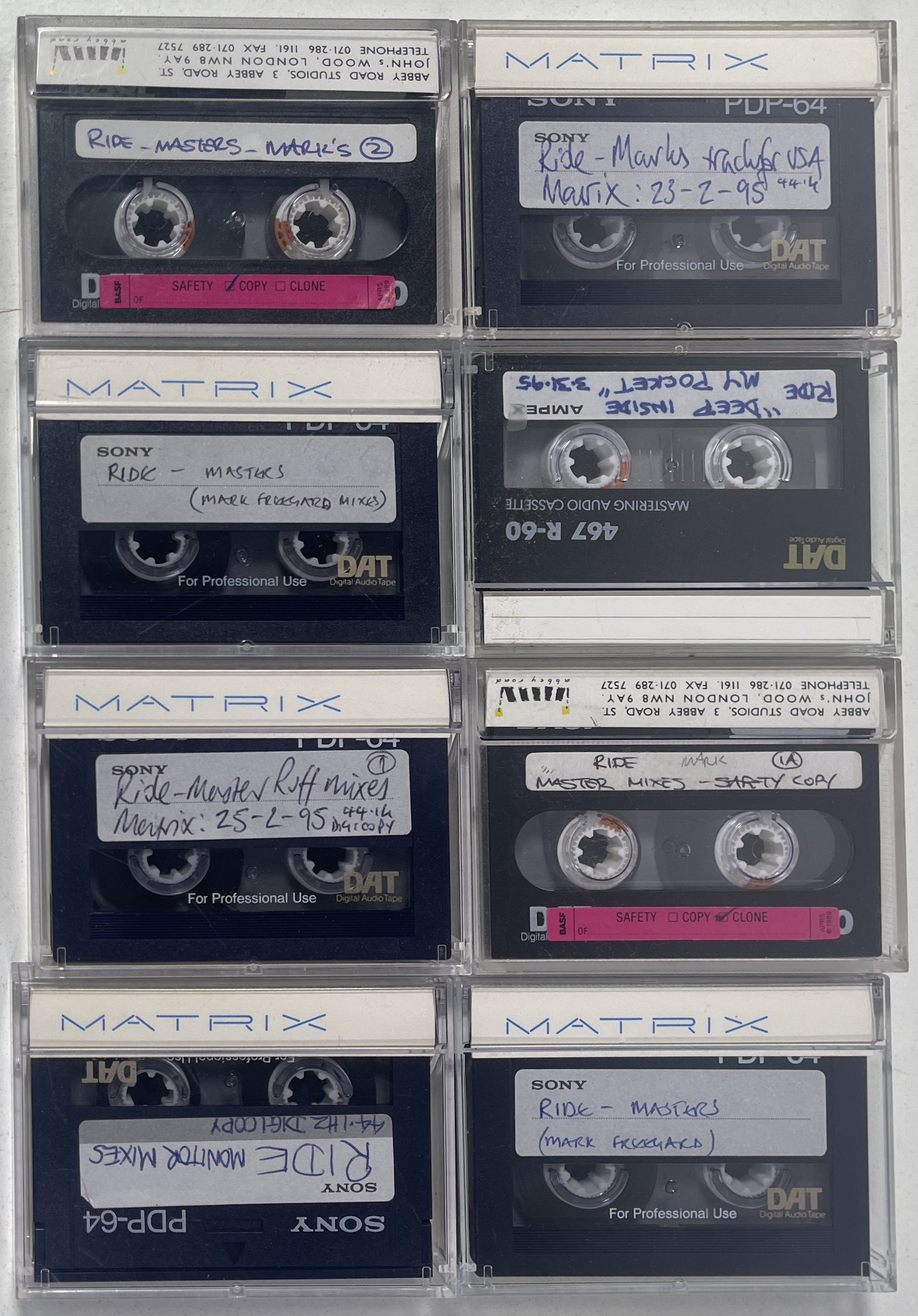 Lot 212 - RIDE - EARLY STUDIO DEMOS.