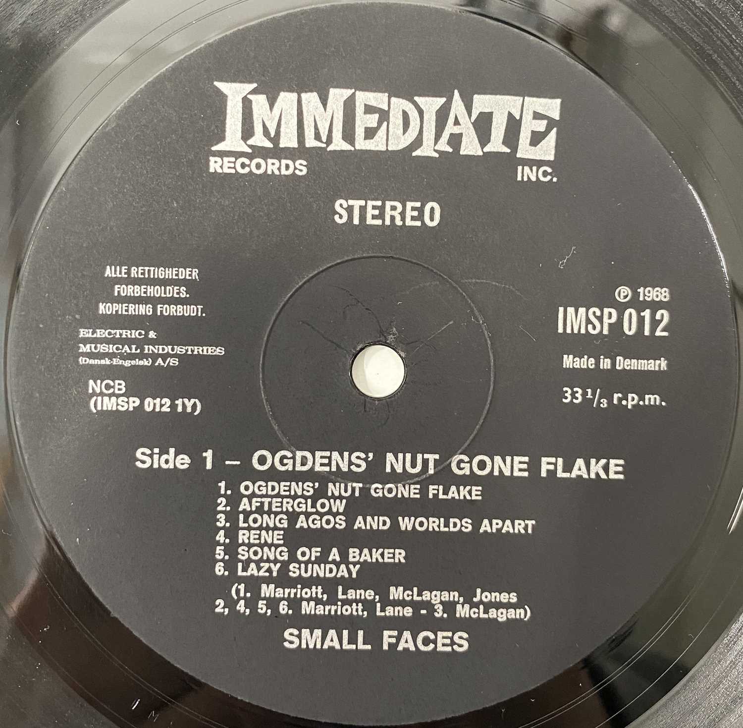 Lot 433 - SMALL FACES - OGDEN'S NUT GONE FLAKE LP (OG