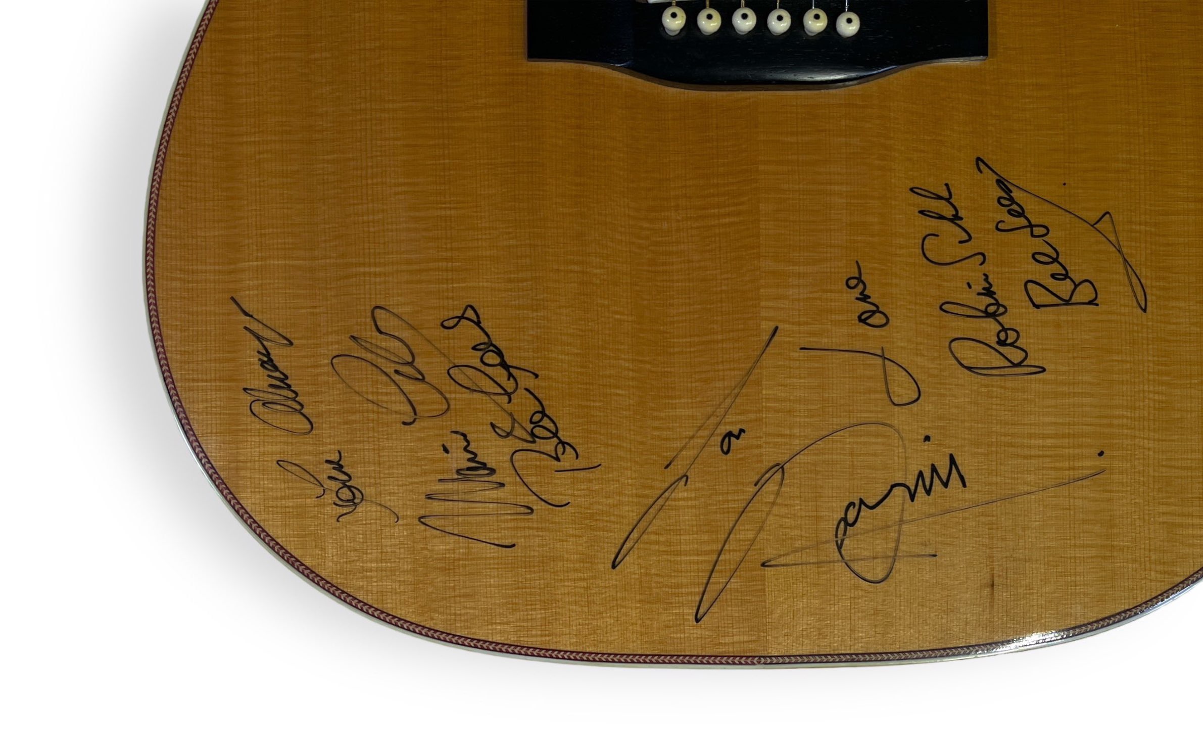 Lot 31 - BEE GEES - A FULLY SIGNED ALVAREZ ACOUSTIC