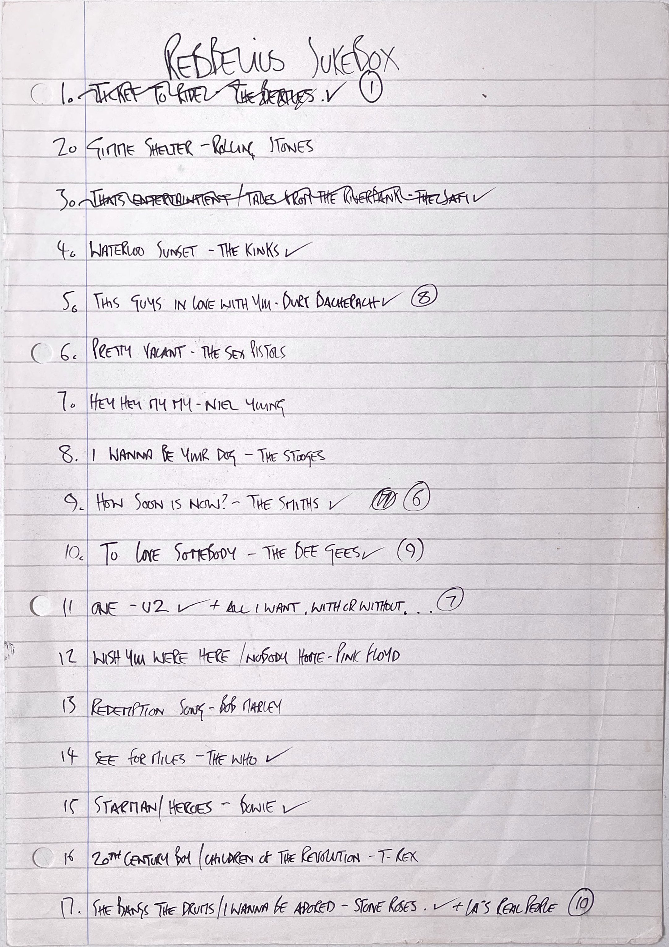 Lot 190 - OASIS - THE NOTEBOOK - NOEL GALLAGHER'S