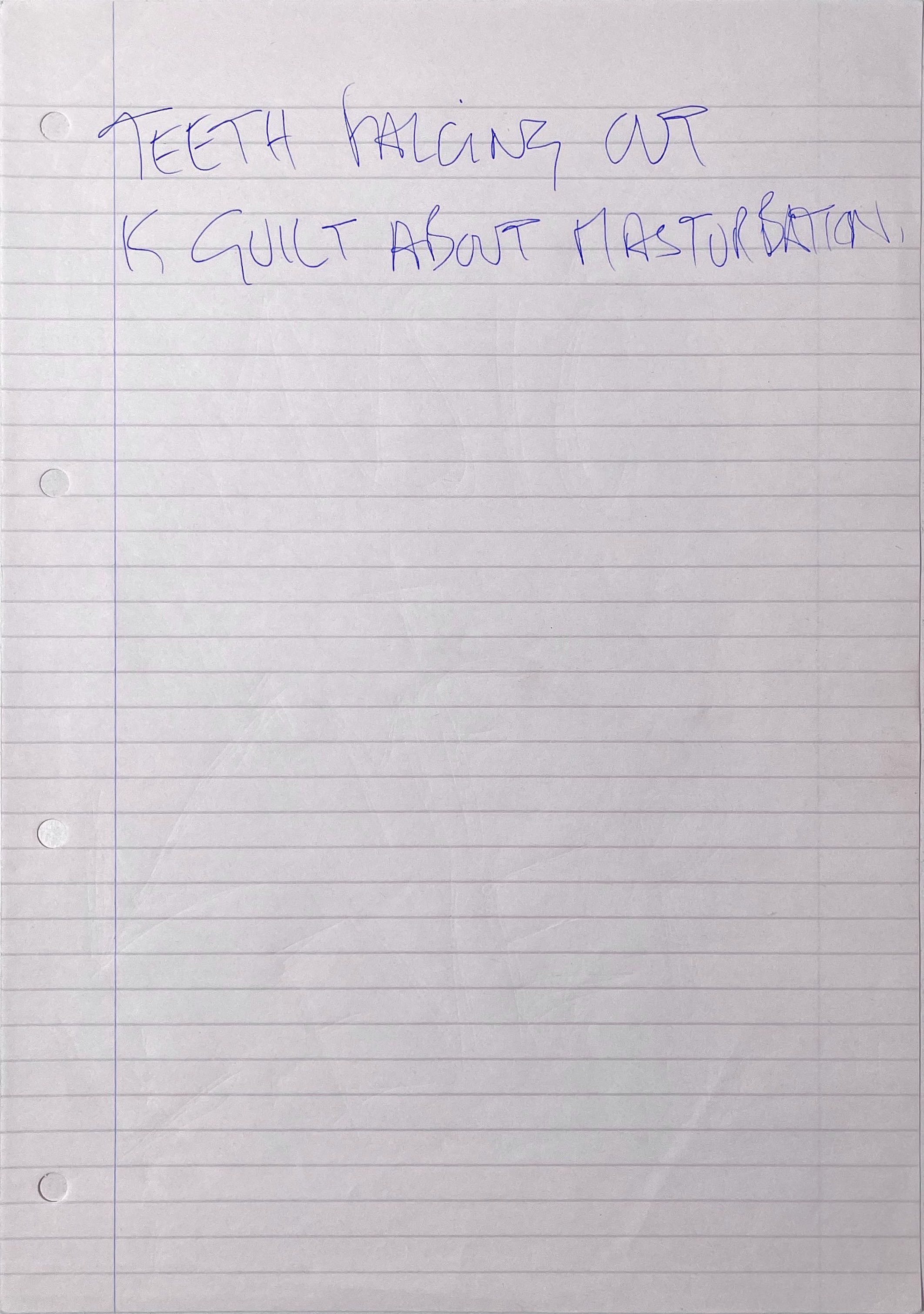 Lot 190 - OASIS - THE NOTEBOOK - NOEL GALLAGHER'S