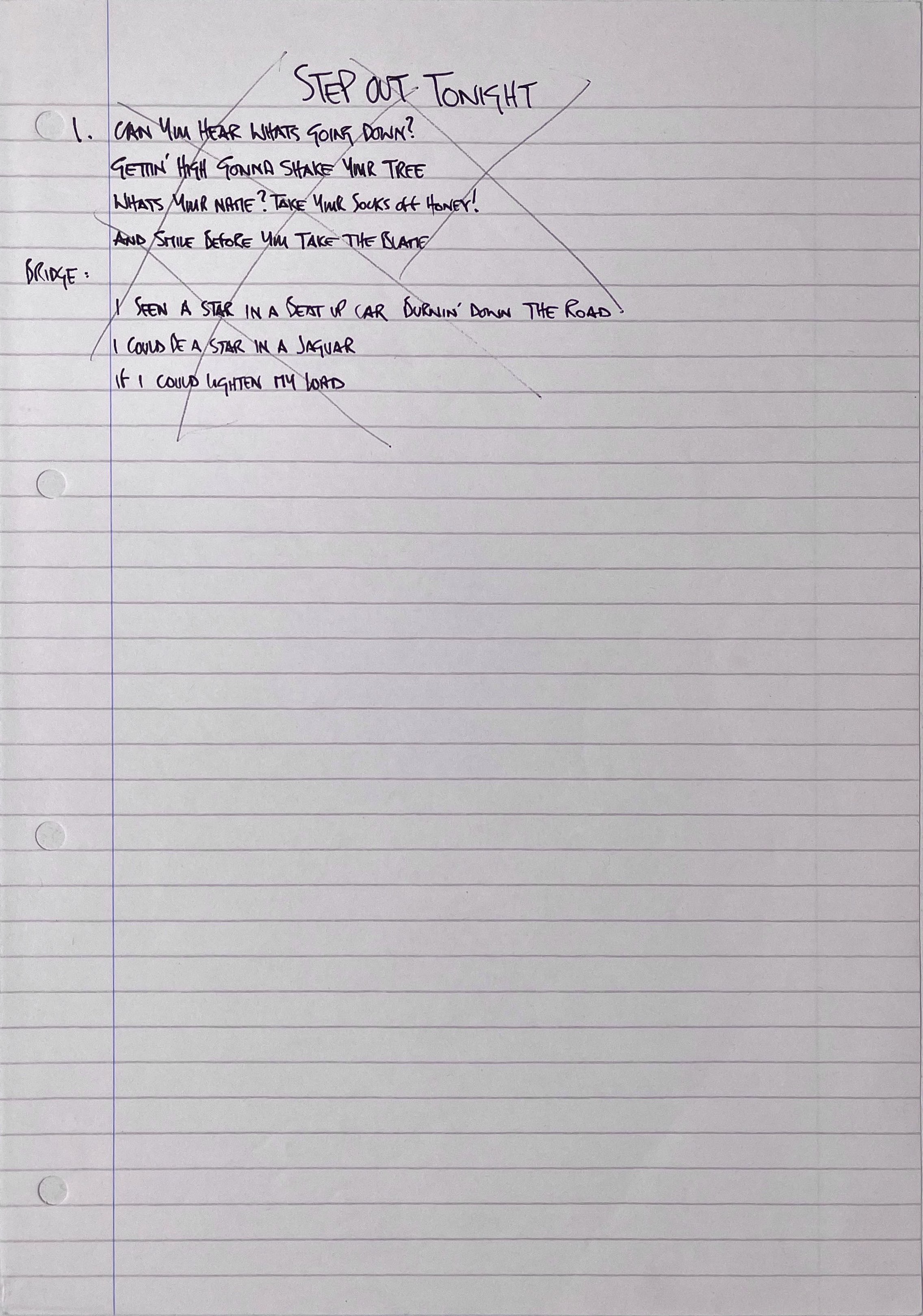 Lot 190 - OASIS - THE NOTEBOOK - NOEL GALLAGHER'S