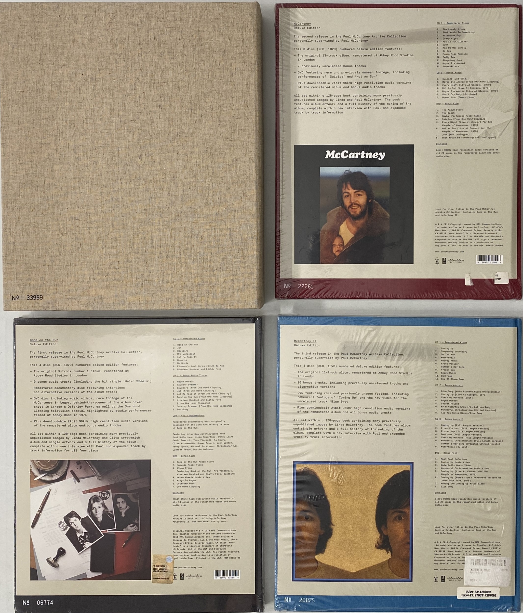 Lot 453 - PAUL MCCARTNEY ARCHIVE COLLECTION - CD/DVD