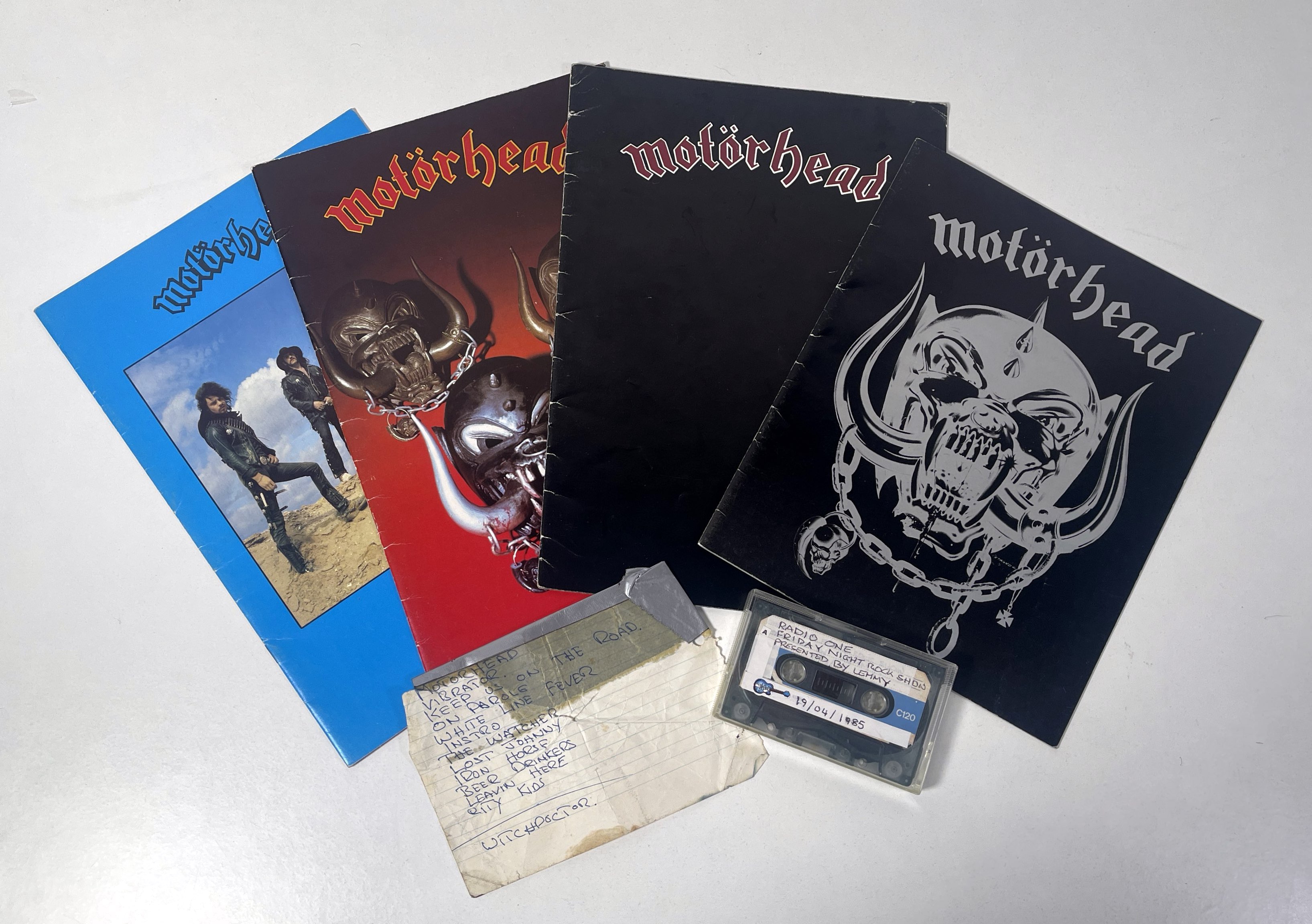 Lot 36 - MOTORHEAD- CONCERT PROGRAMMES AND ORIGINAL