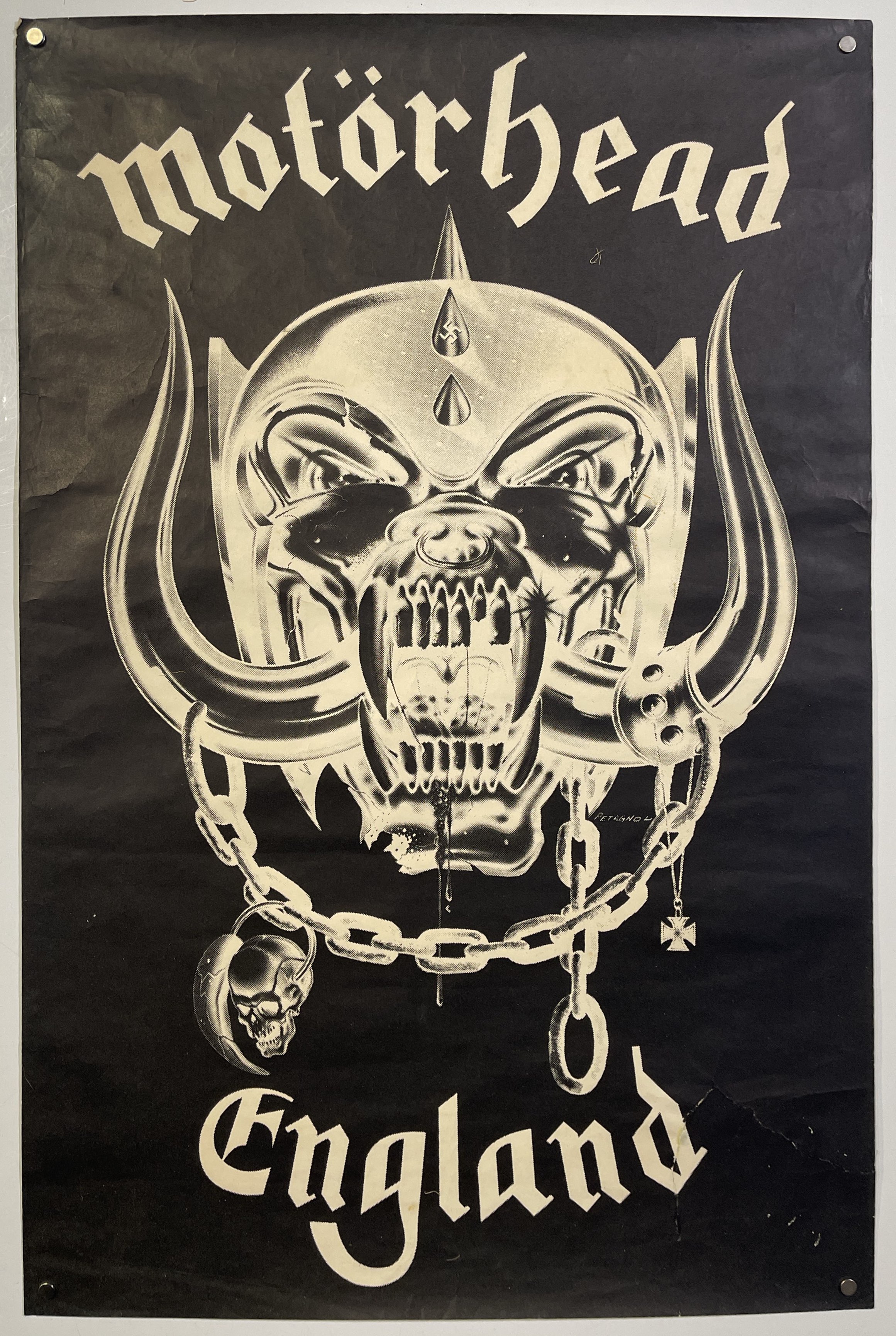 Lot 85 - MOTORHEAD - ENGLAND POSTER C 1977.