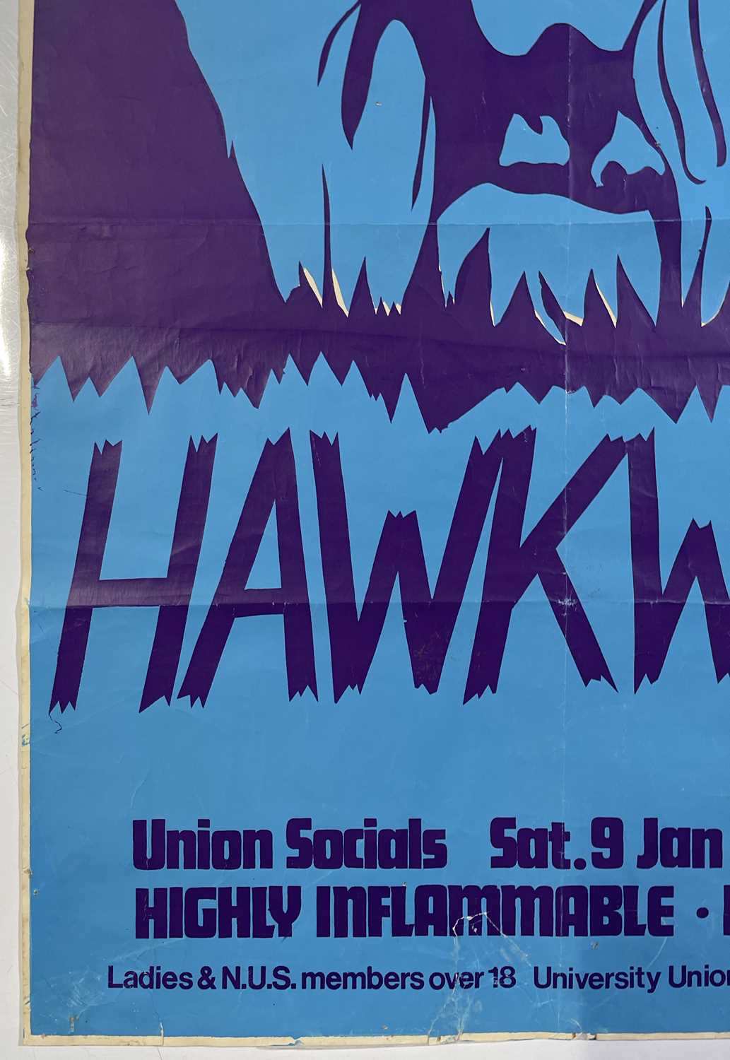 Lot 86 - HAWKWIND - A 1971 CONCERT POSTER.