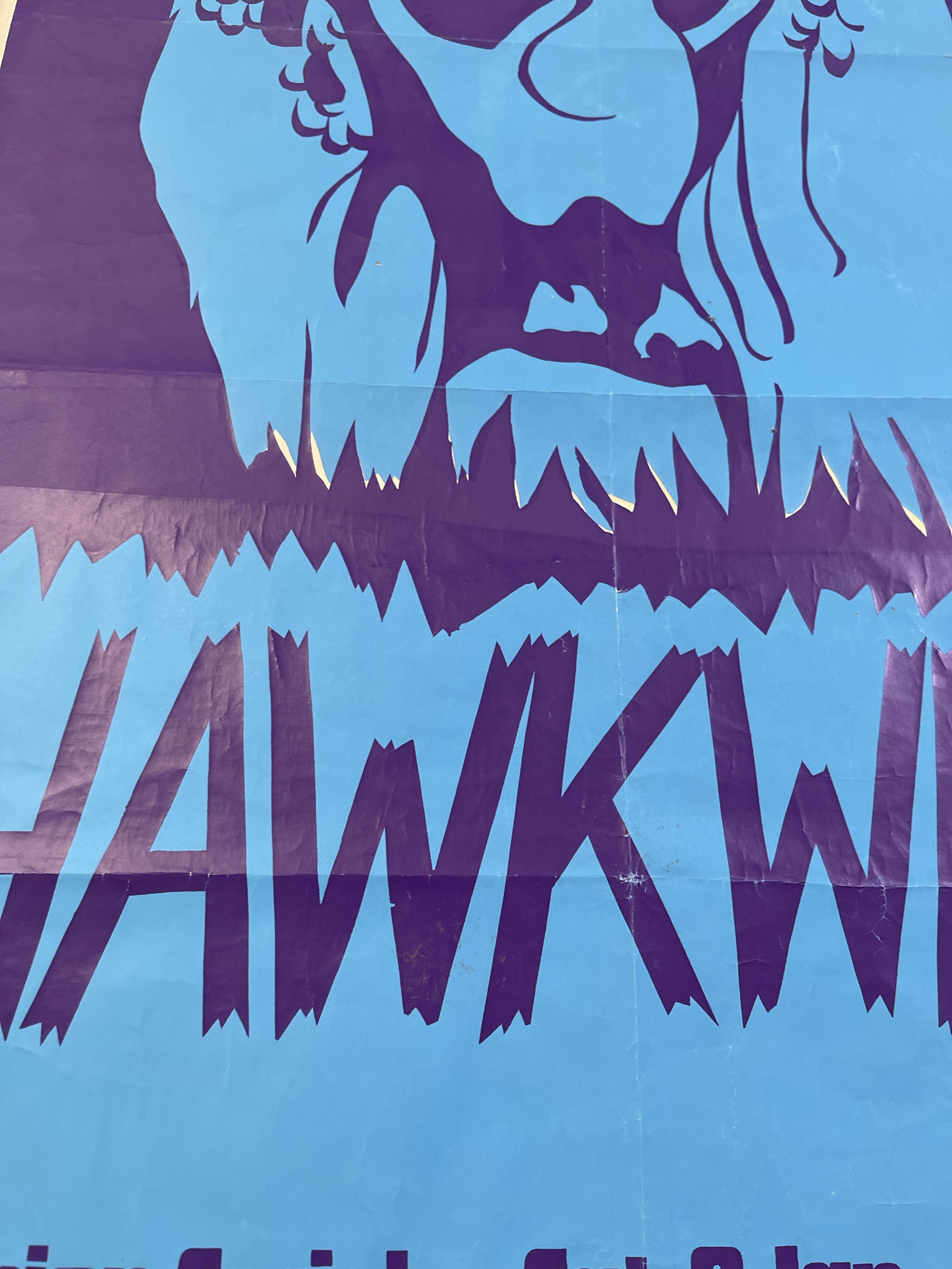 Lot 86 - HAWKWIND - A 1971 CONCERT POSTER.