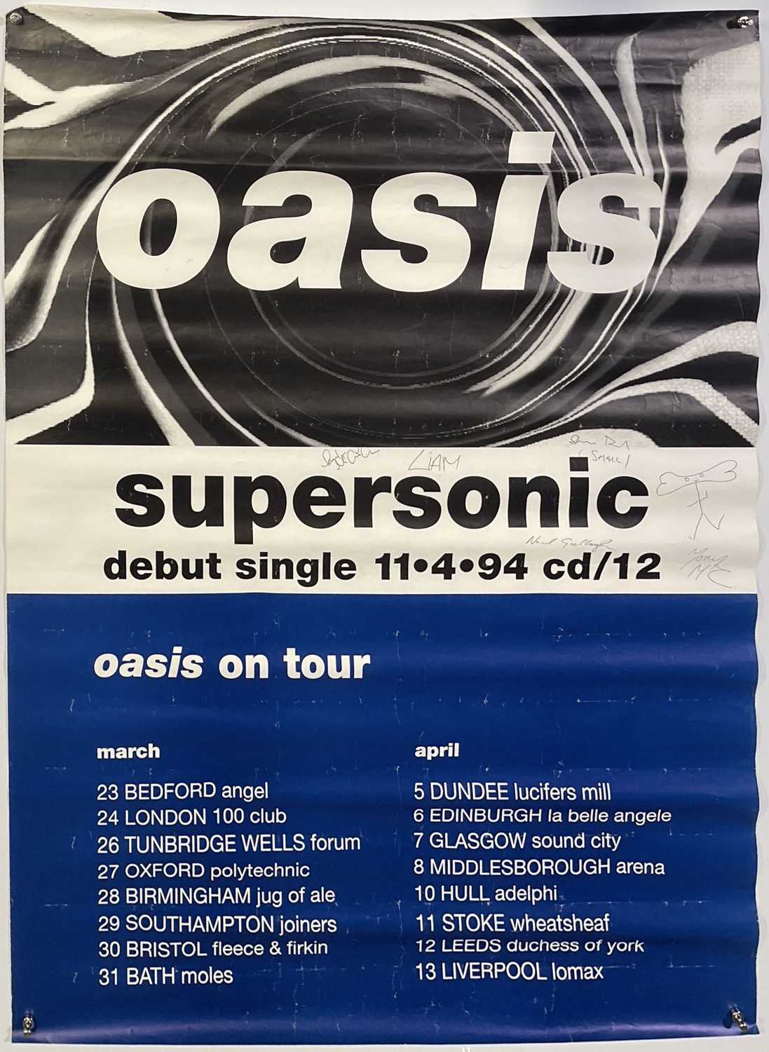 Lot 207 - OASIS - AN ORIGINAL 1994 SUPERSONIC TOUR