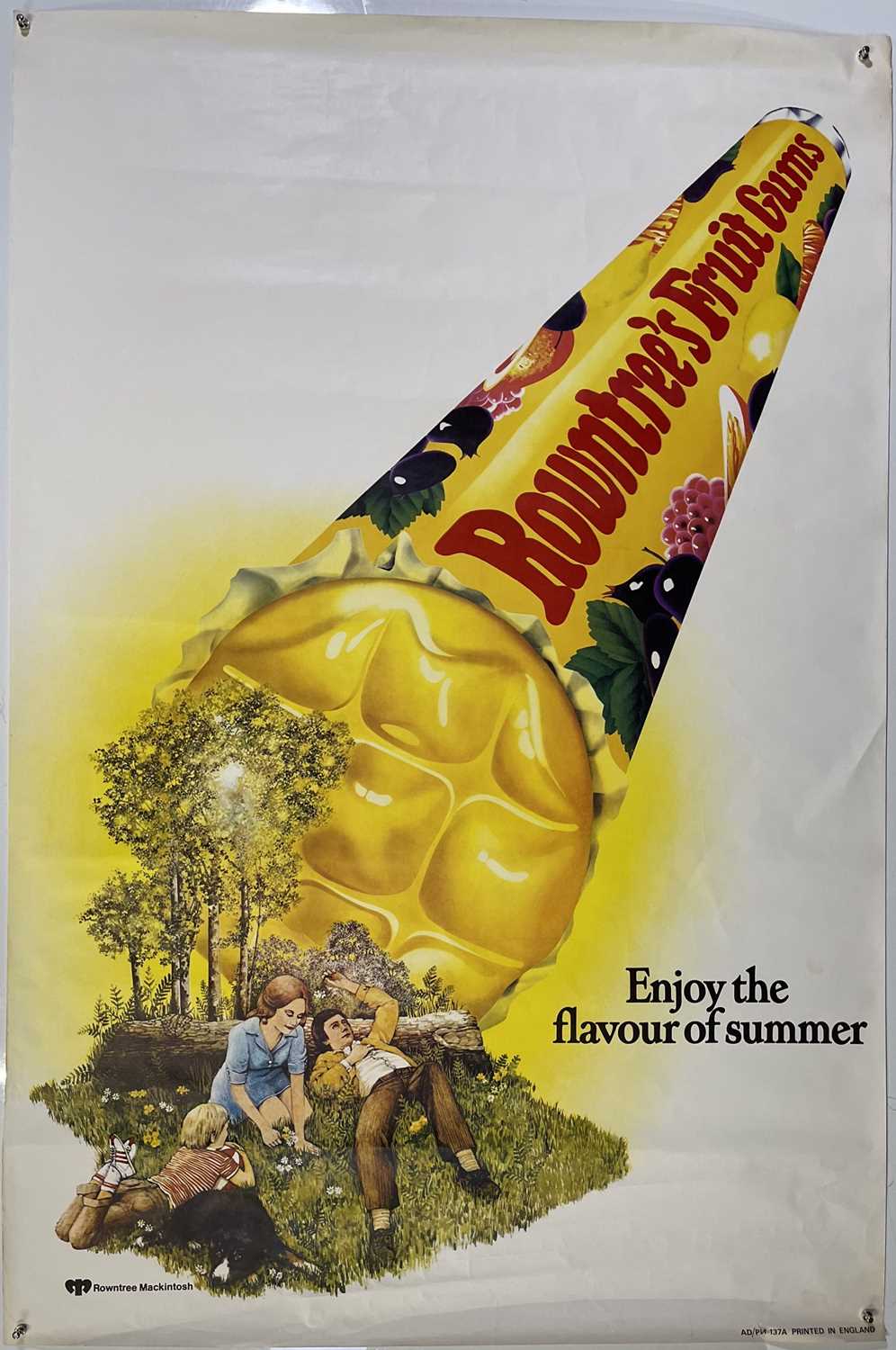 Lot 84 - ADVERTISING POSTERS - ROWNTREE'S FRUIT GUMS
