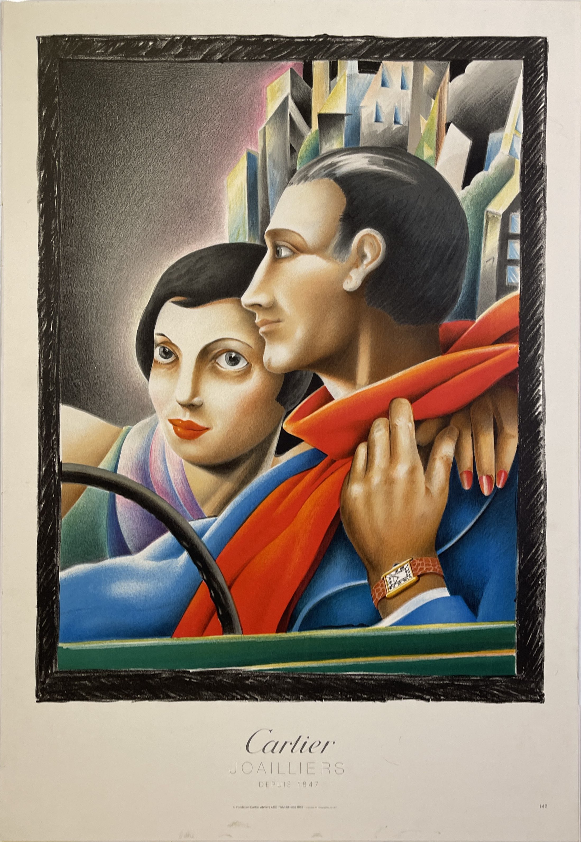 Lot 94 - ADVERTISING POSTERS - CARTIER / HOCKNEY,