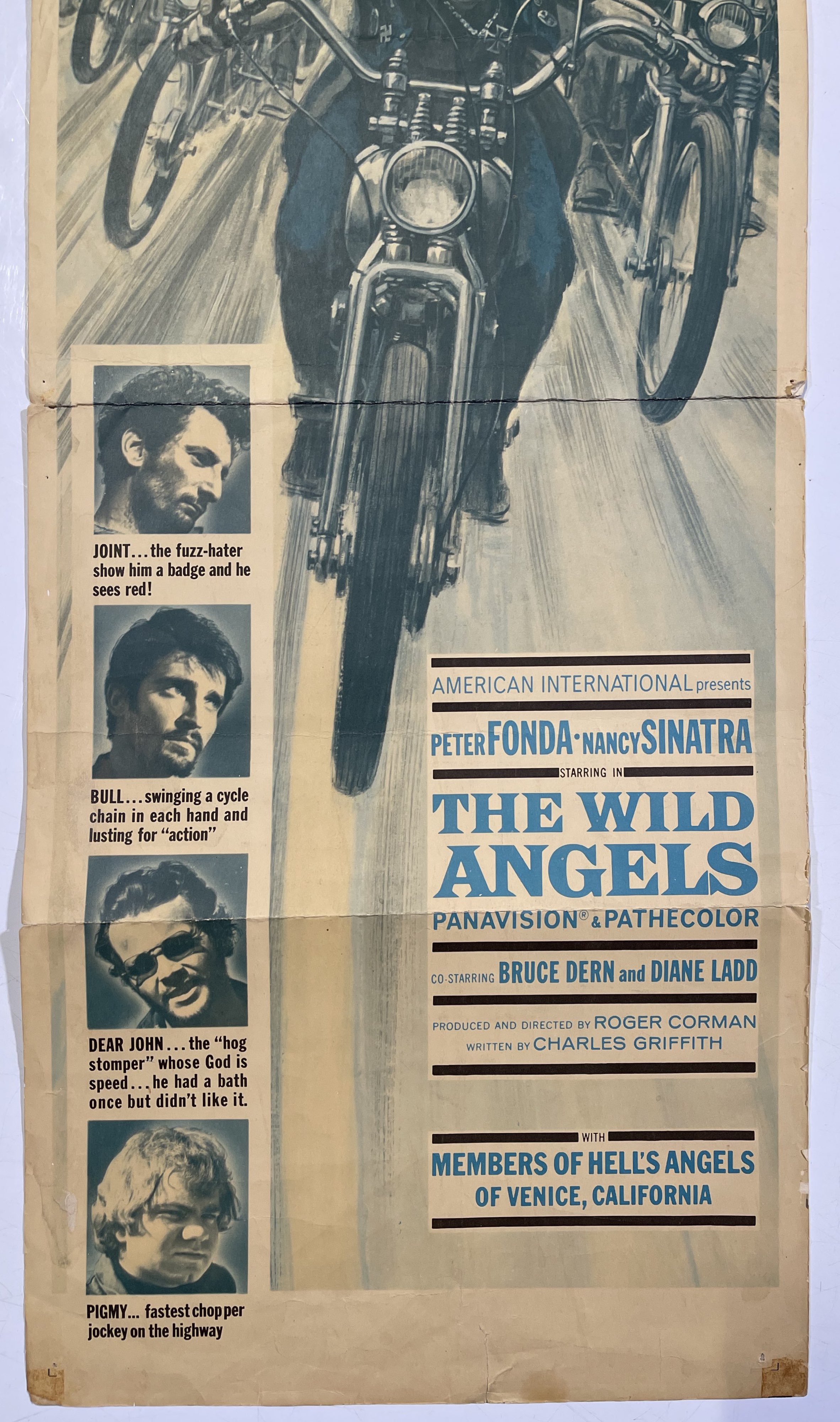 Lot 173 - THE WILD ANGELS (1967) ORIGINAL US INSERT