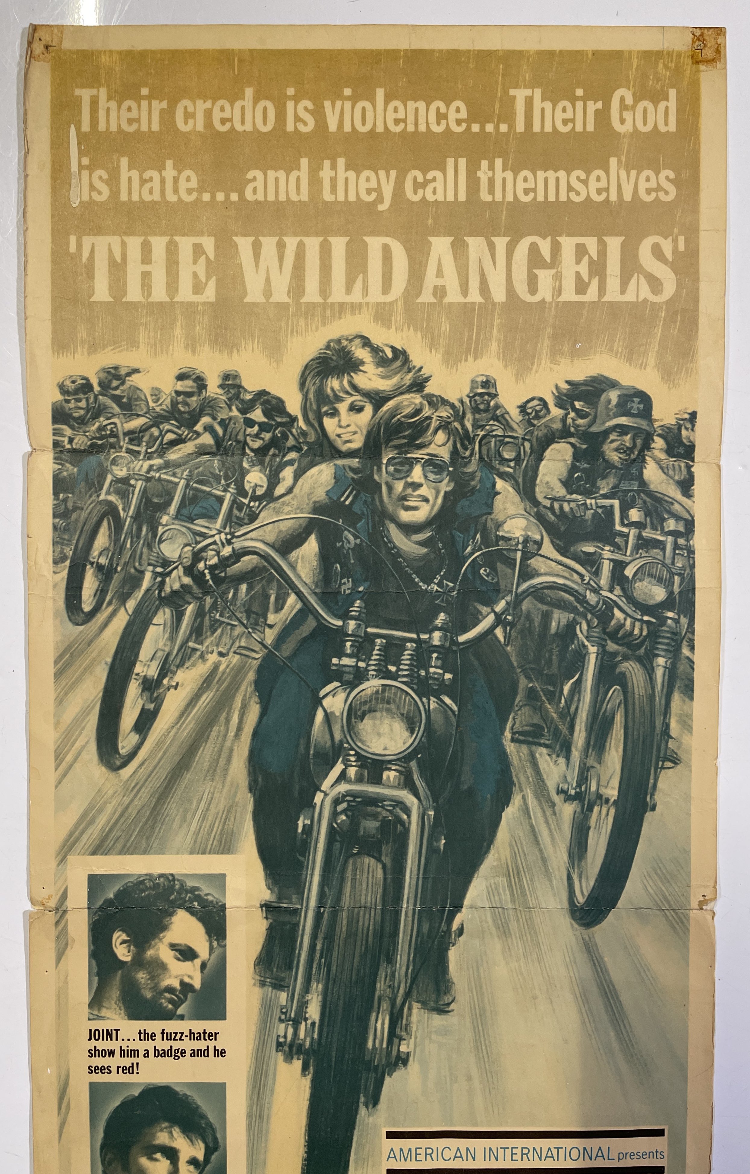 Lot 173 - THE WILD ANGELS (1967) ORIGINAL US INSERT
