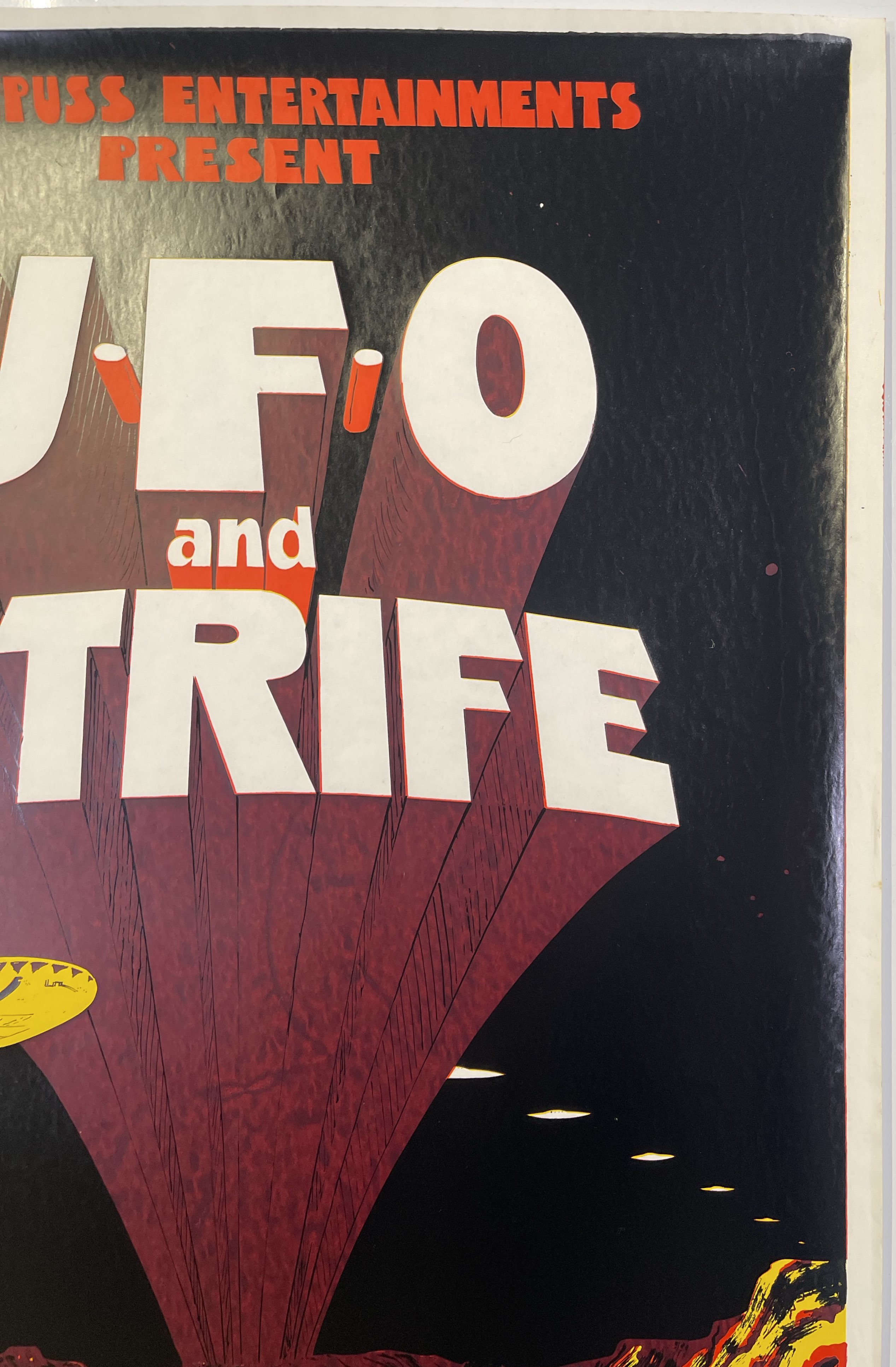 Lot 86 - UFO - AN ORIGINAL AND RARE CONCERT POSTER FOR