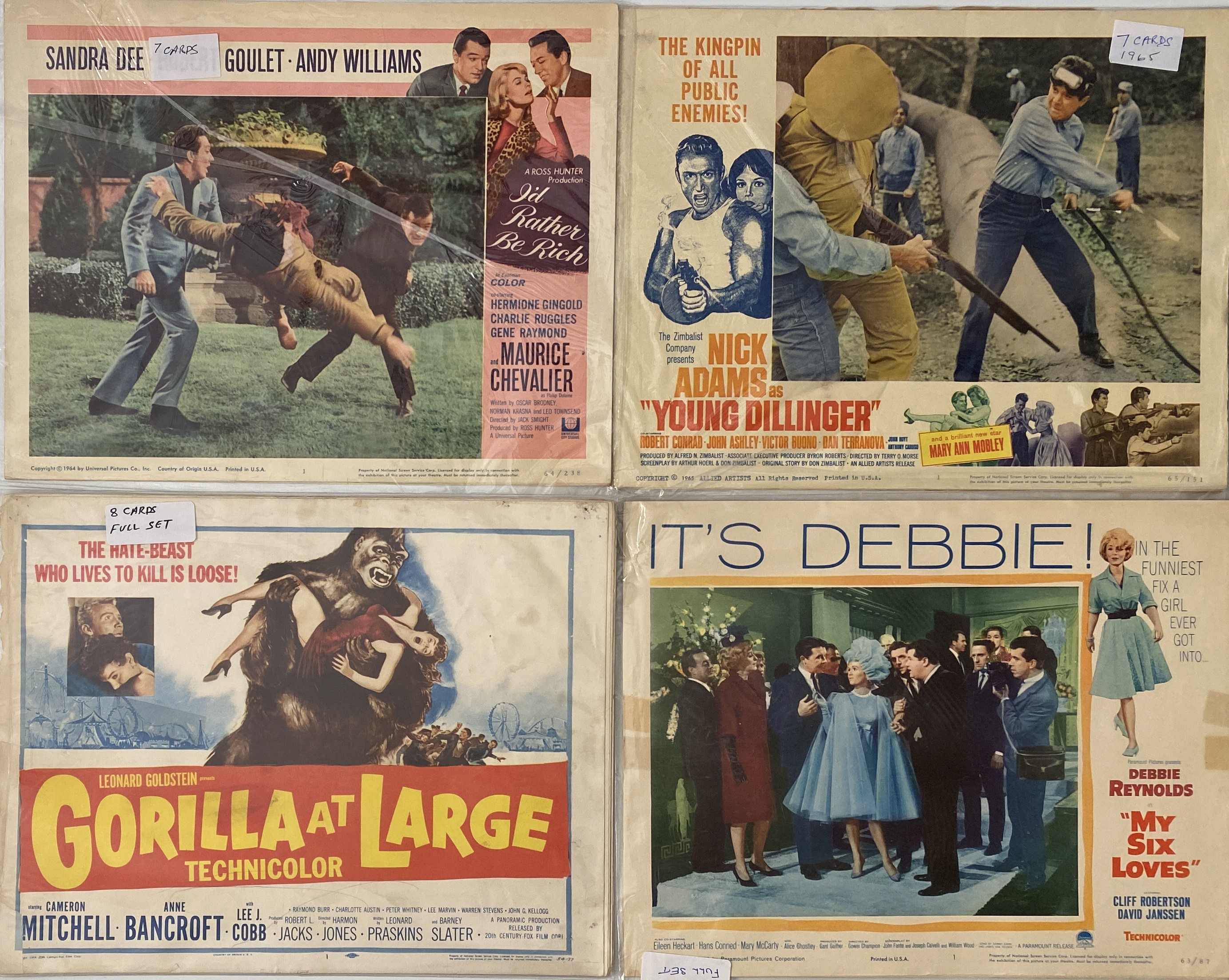 Lot 207 - 1950S/60S LOBBY CARDS - APPROX 90.