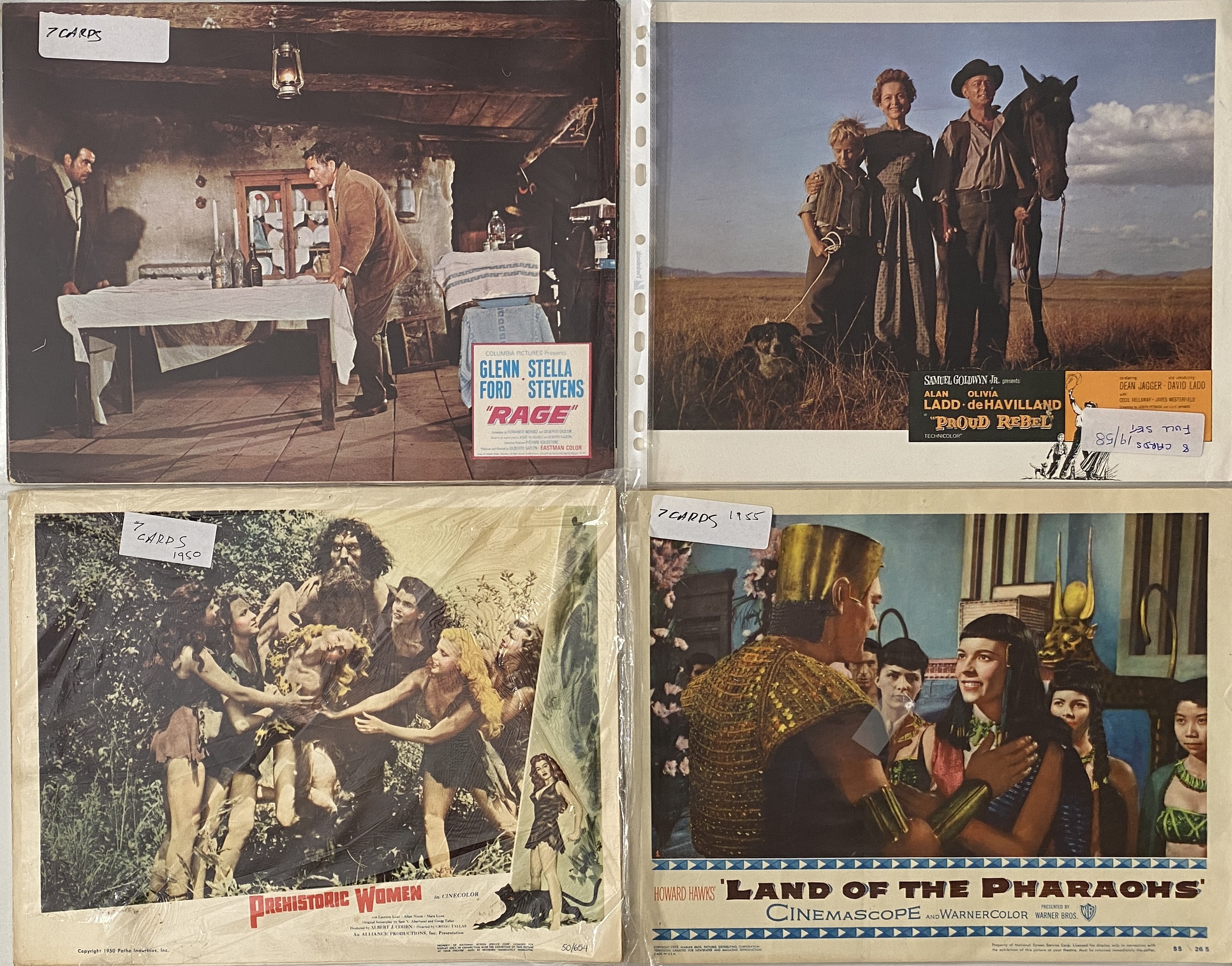 Lot 208 - LARGE QUANTITY OF C 1950S-1970S LOBBY CARDS.