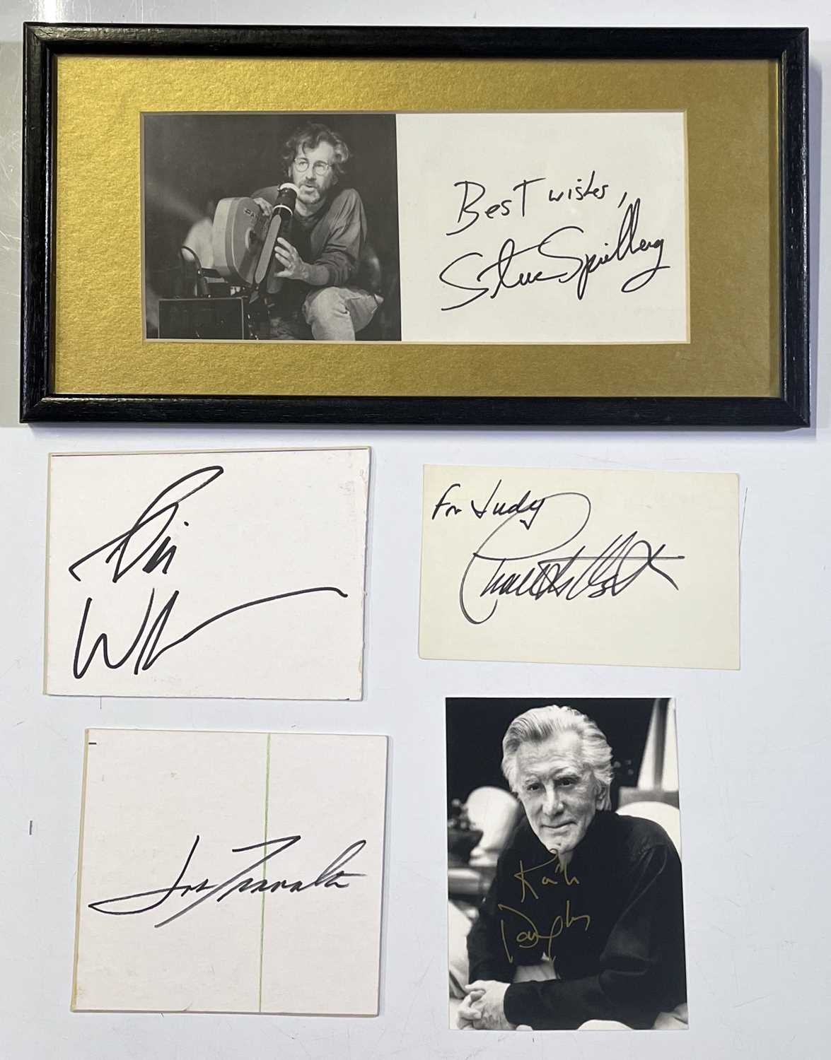 Lot 123 - SIGNED ITEMS - FILM STARS (CHARLTON HESTON,