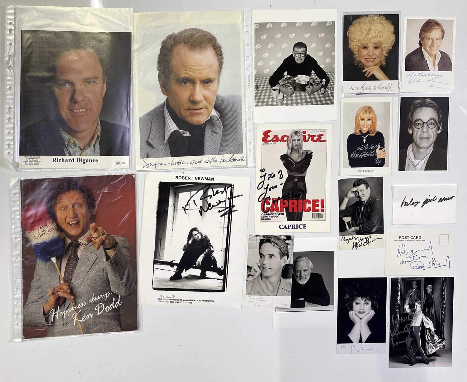Lot 124 - SIGNED ITEMS - FILM & TV STARS.