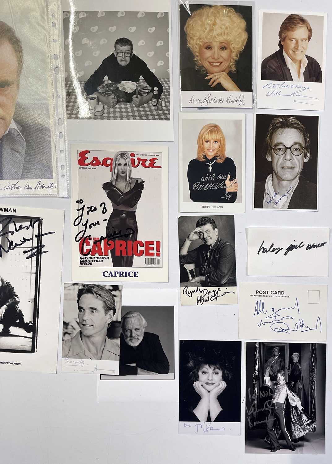 Lot 124 - SIGNED ITEMS - FILM & TV STARS.