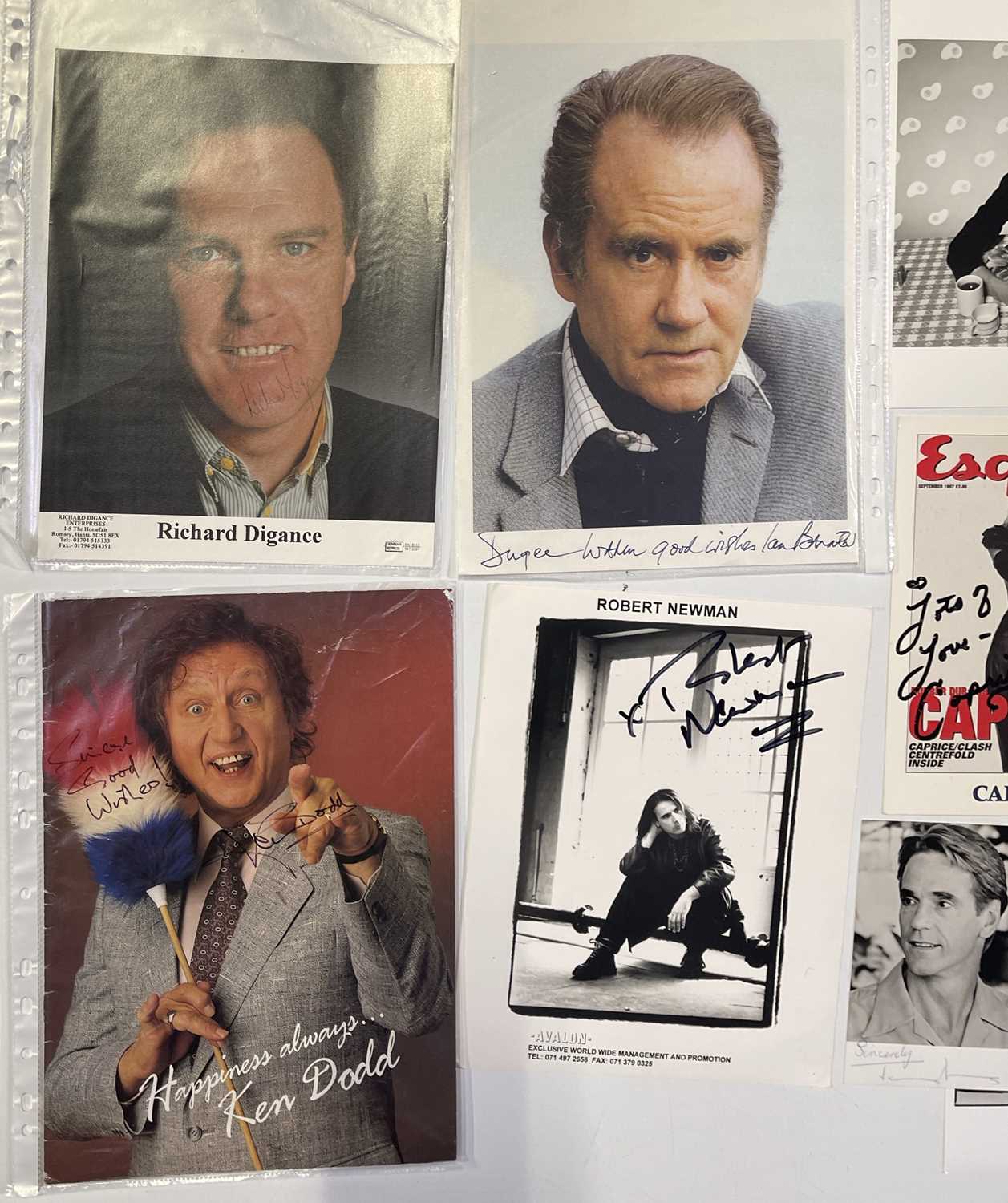 Lot 124 - SIGNED ITEMS - FILM & TV STARS.