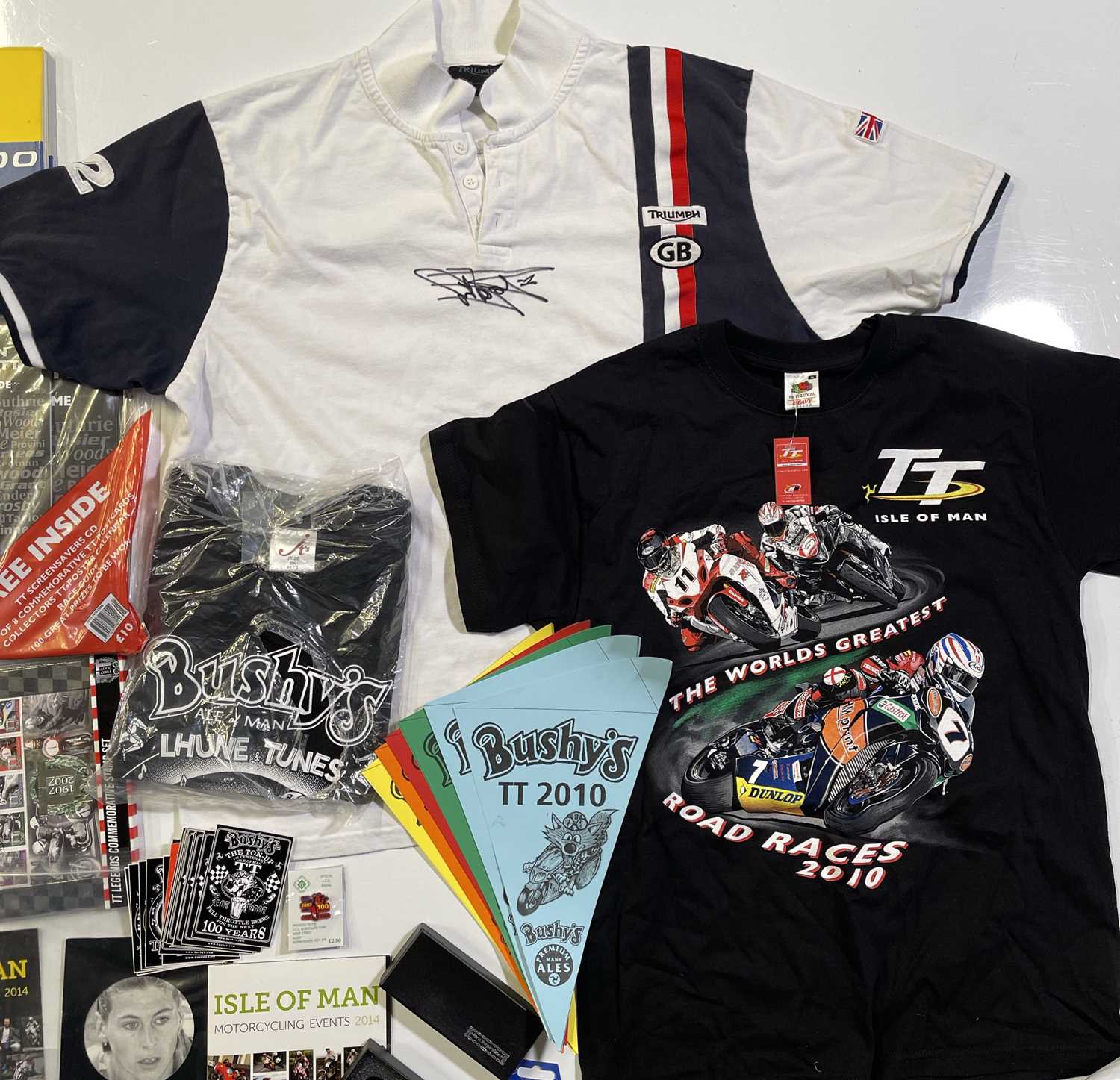 Lot 309 - MOTORSPORT EPHEMERA INC SIGNED ITEMS.