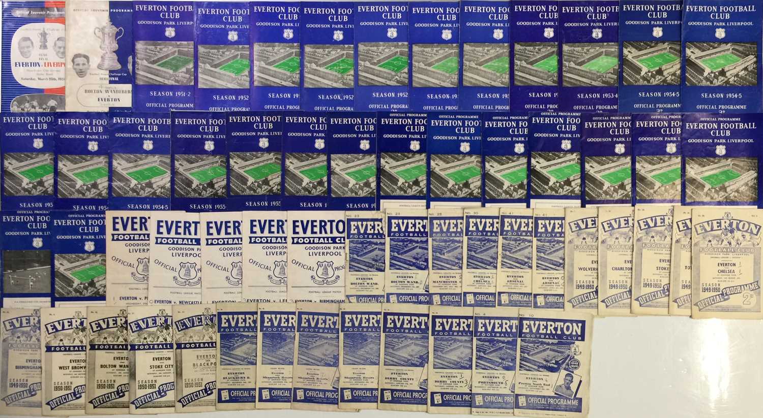 Lot 353 - FOOTBALL PROGRAMMES - EVERTON FOOTBALL CLUB
