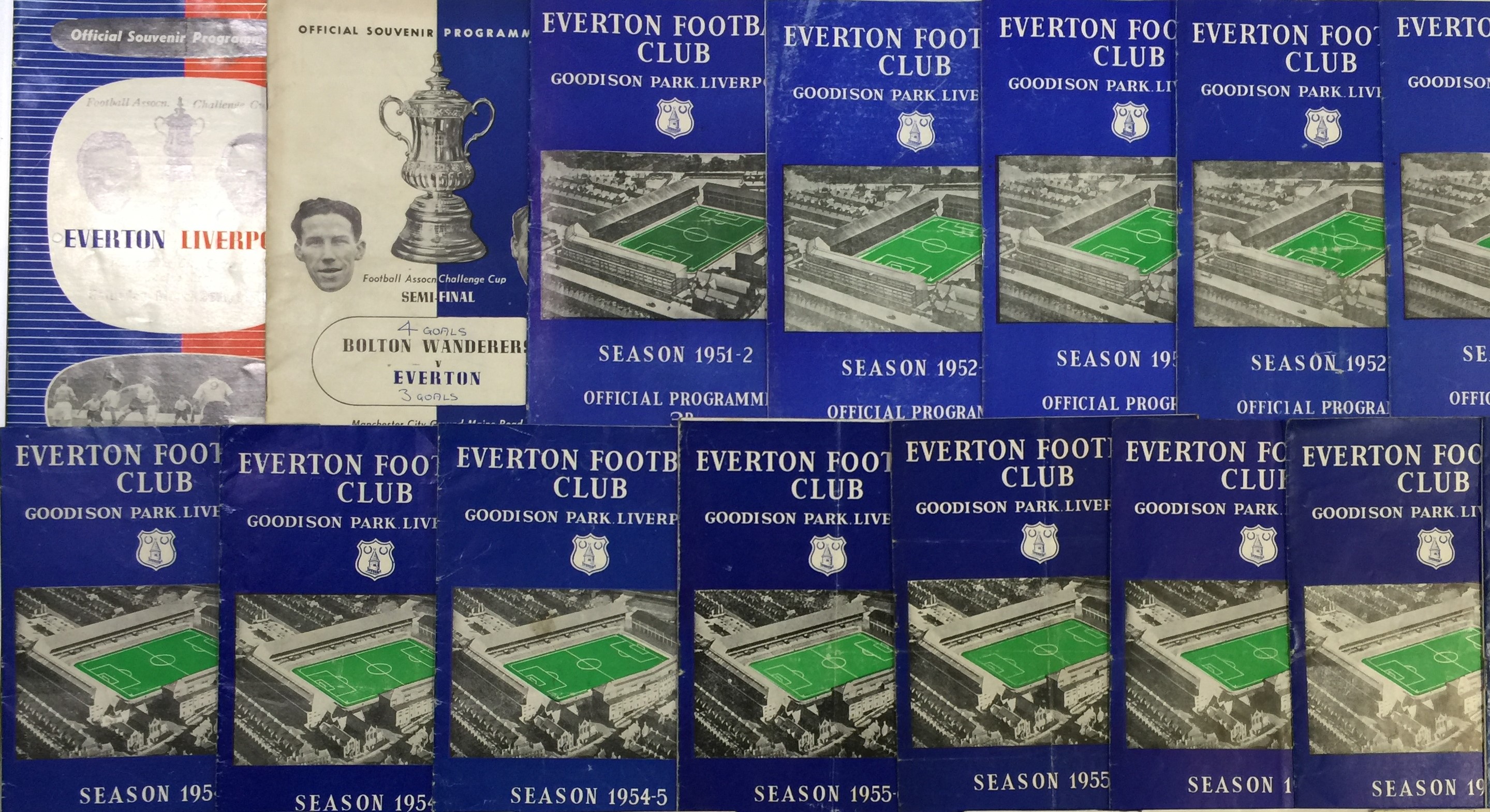 Lot 353 - FOOTBALL PROGRAMMES - EVERTON FOOTBALL CLUB