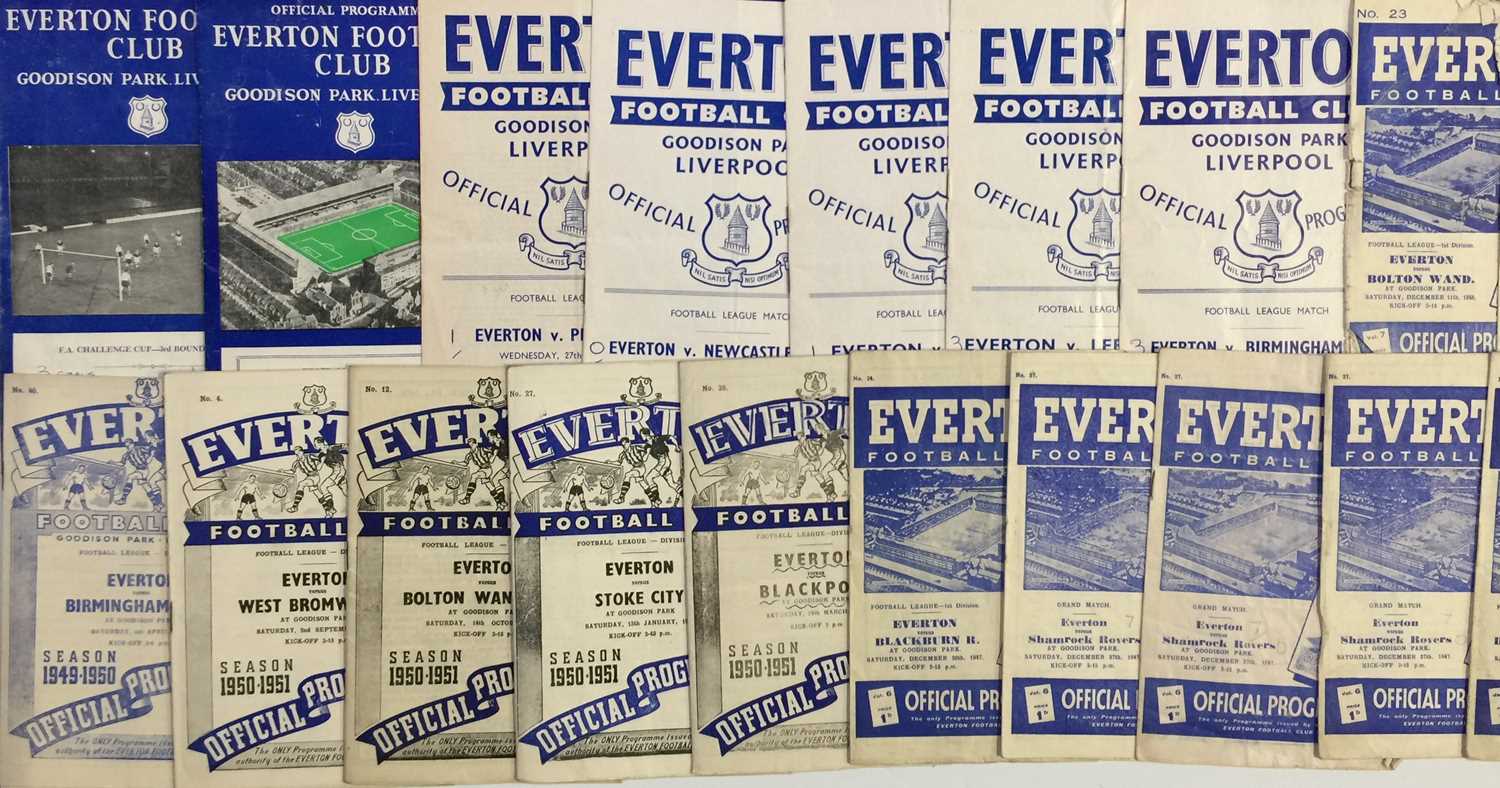 Lot 353 - FOOTBALL PROGRAMMES - EVERTON FOOTBALL CLUB