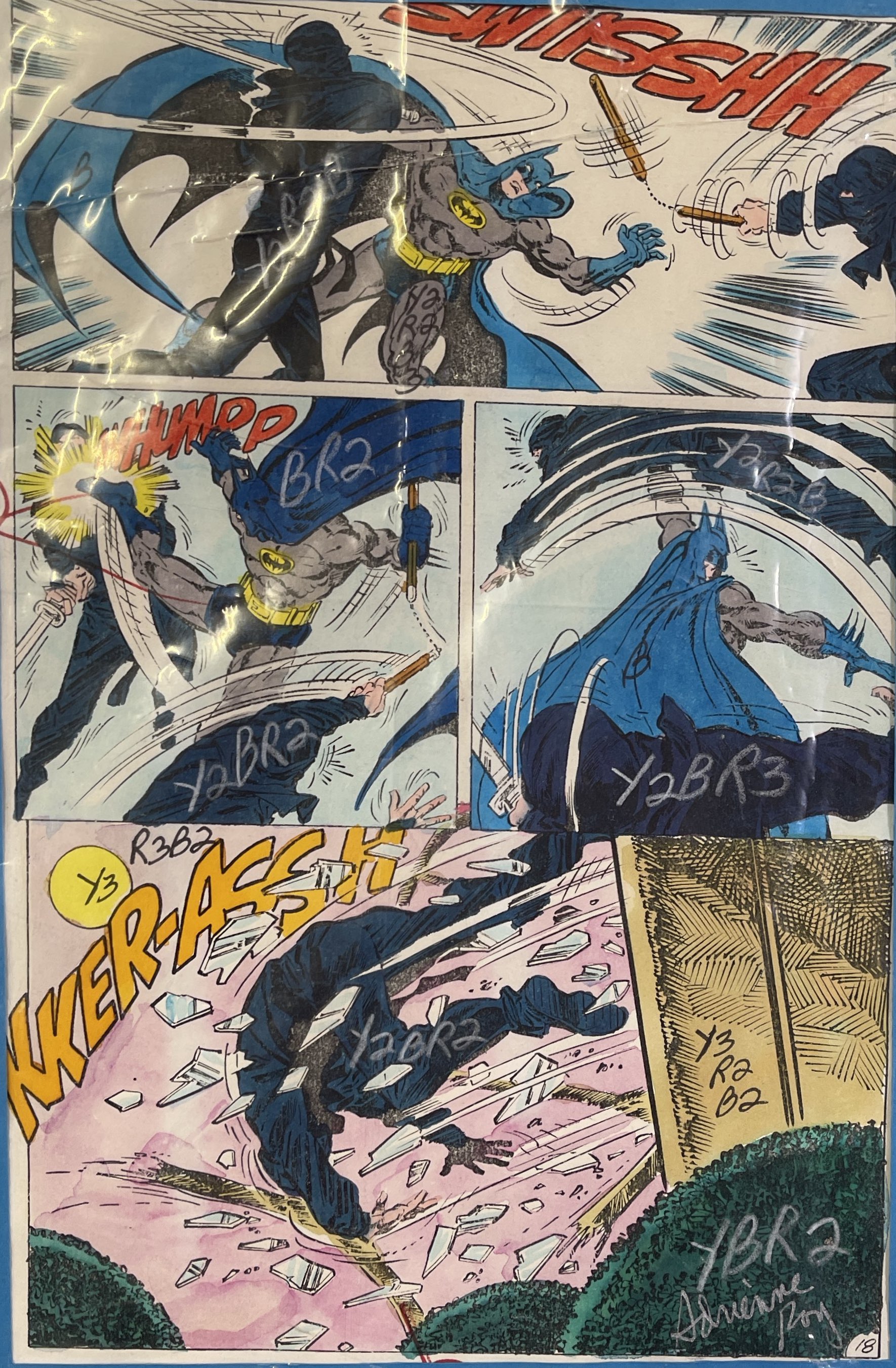 Lot 49 - BOB KANE AUTOGRAPH PLUS SIGNED ORIGINAL HAND