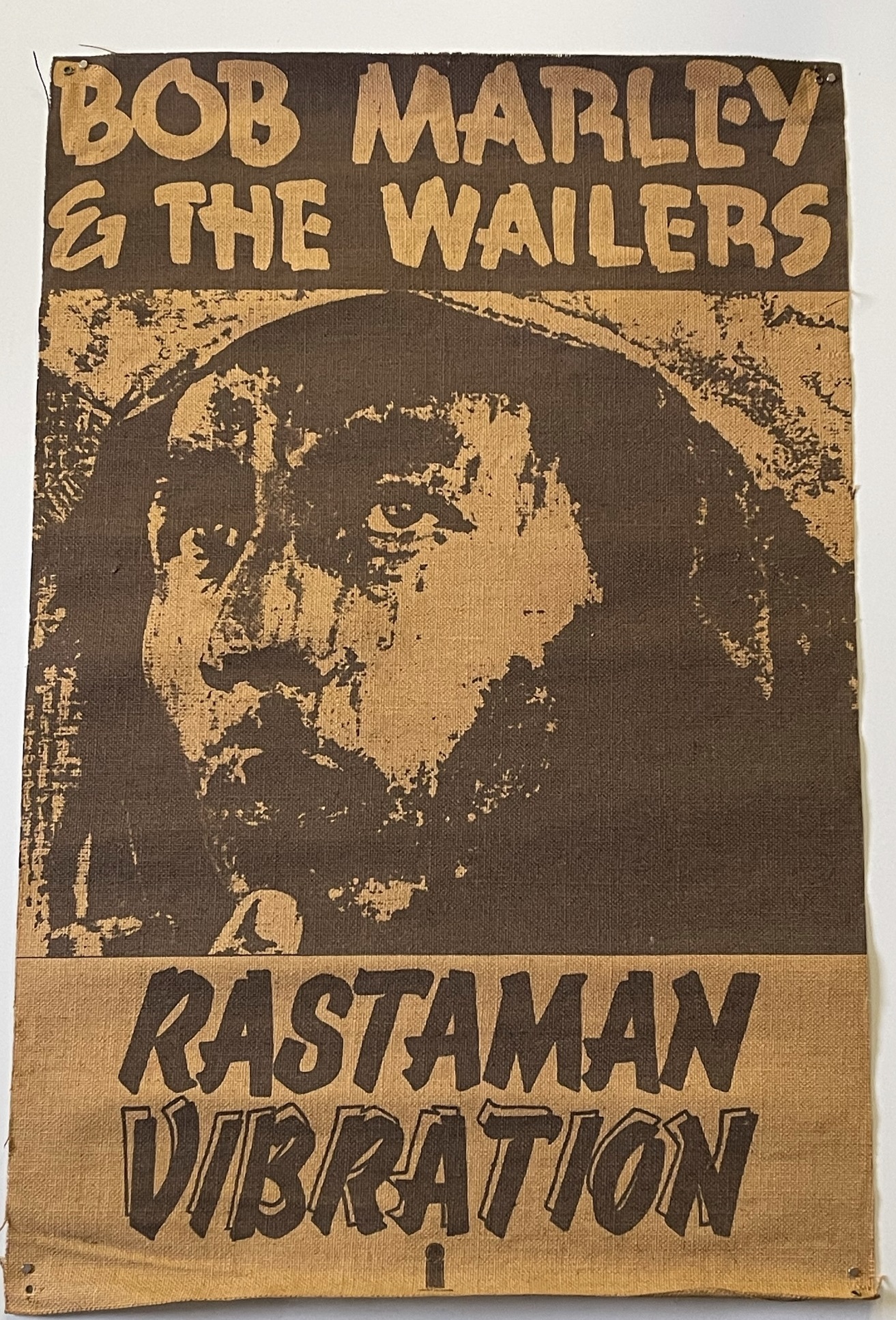 Lot 138 - RARE BOB MARLEY RASTAMAN VIBRATION HESSIAN