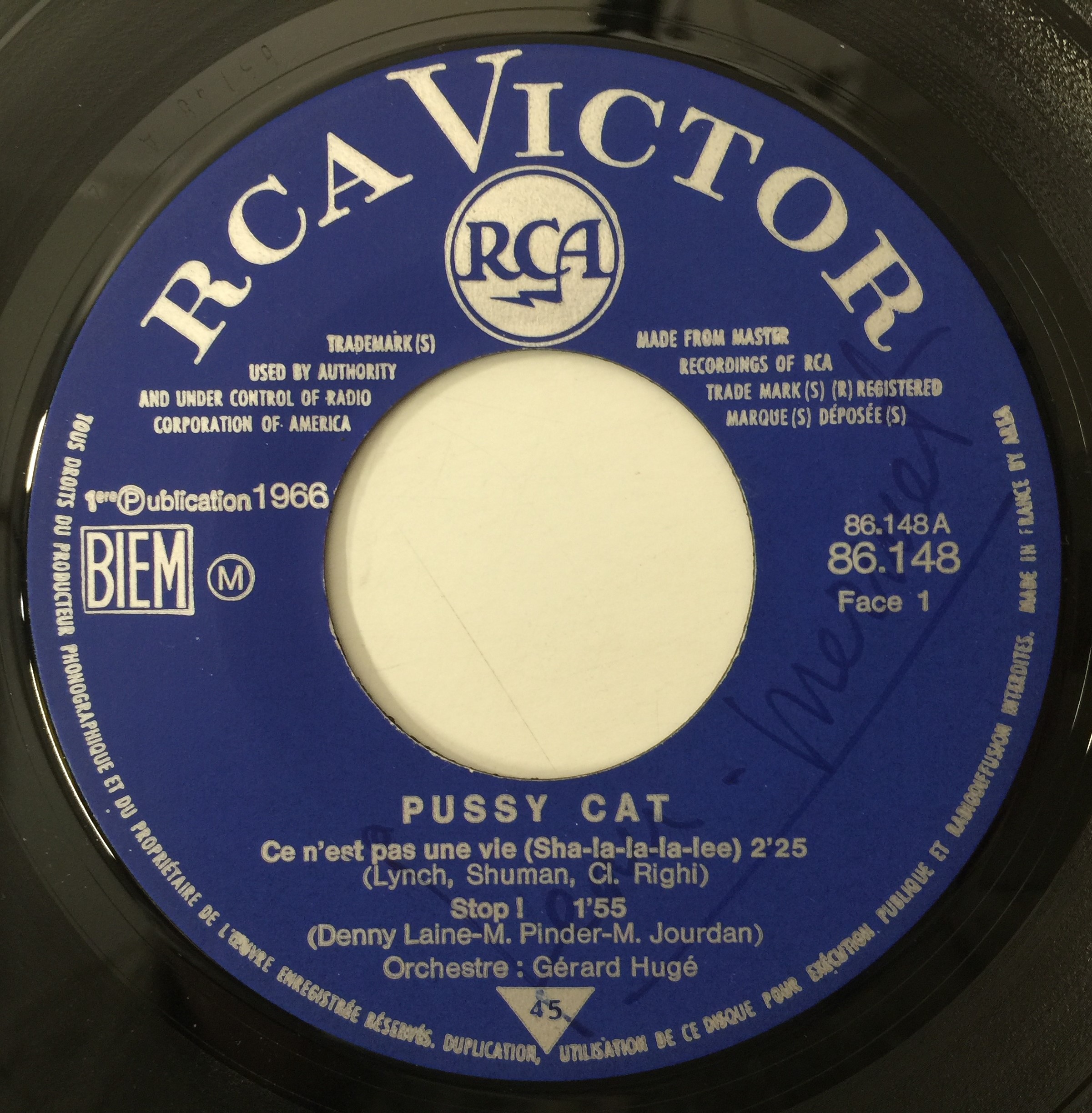 Lot 162 - PUSSY CAT - CE N'EST PAS UNE VIE EP