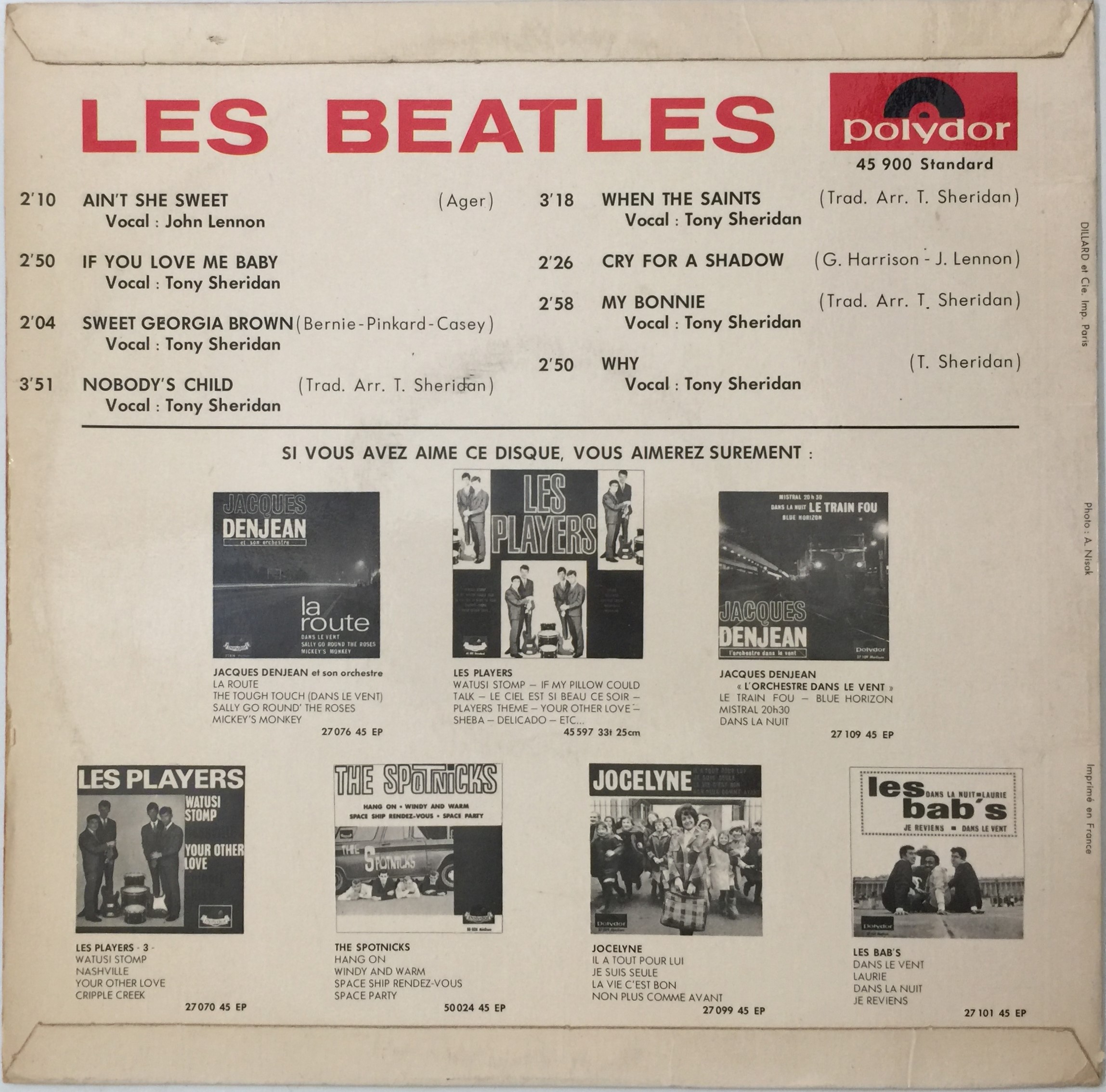 Lot 82 - LES BEATLES - LES BEATLES (10" - 45 900
