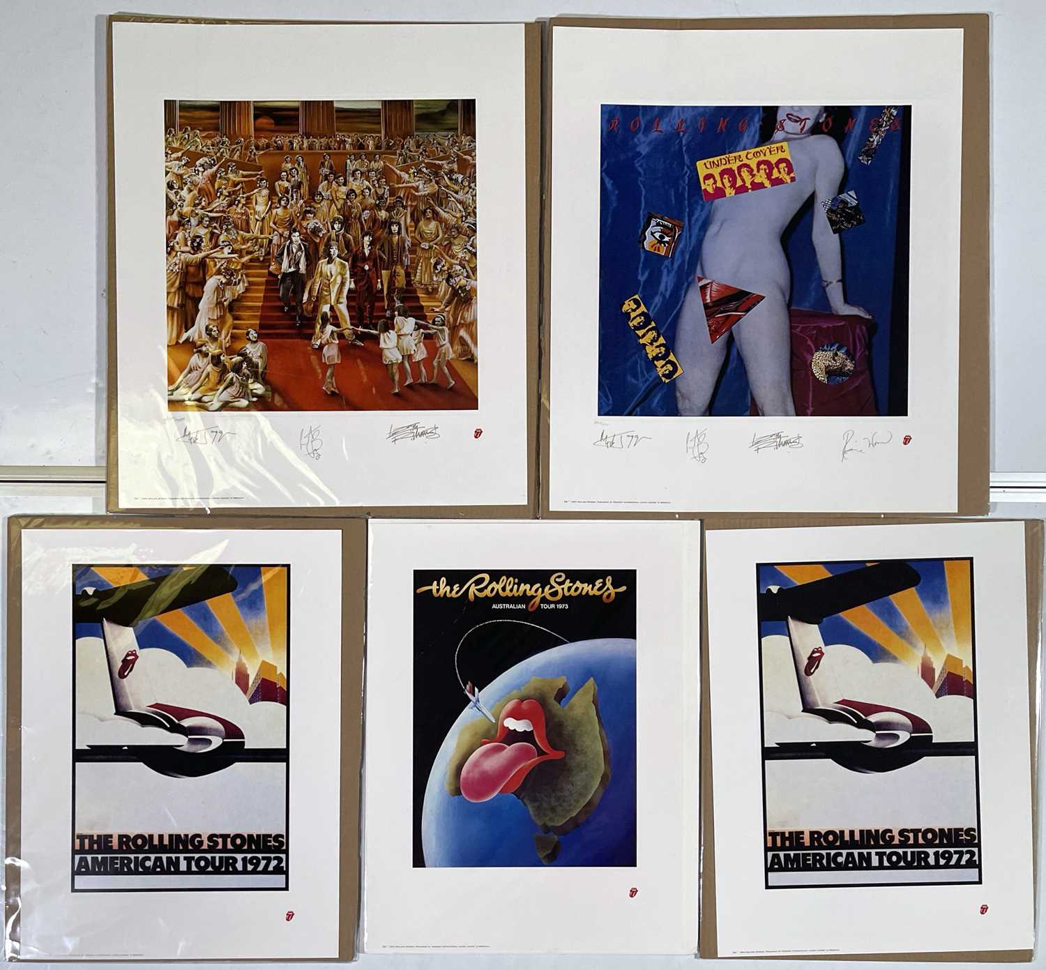Lot 412 - THE ROLLING STONES - SET OF 1994 PRINTS INC