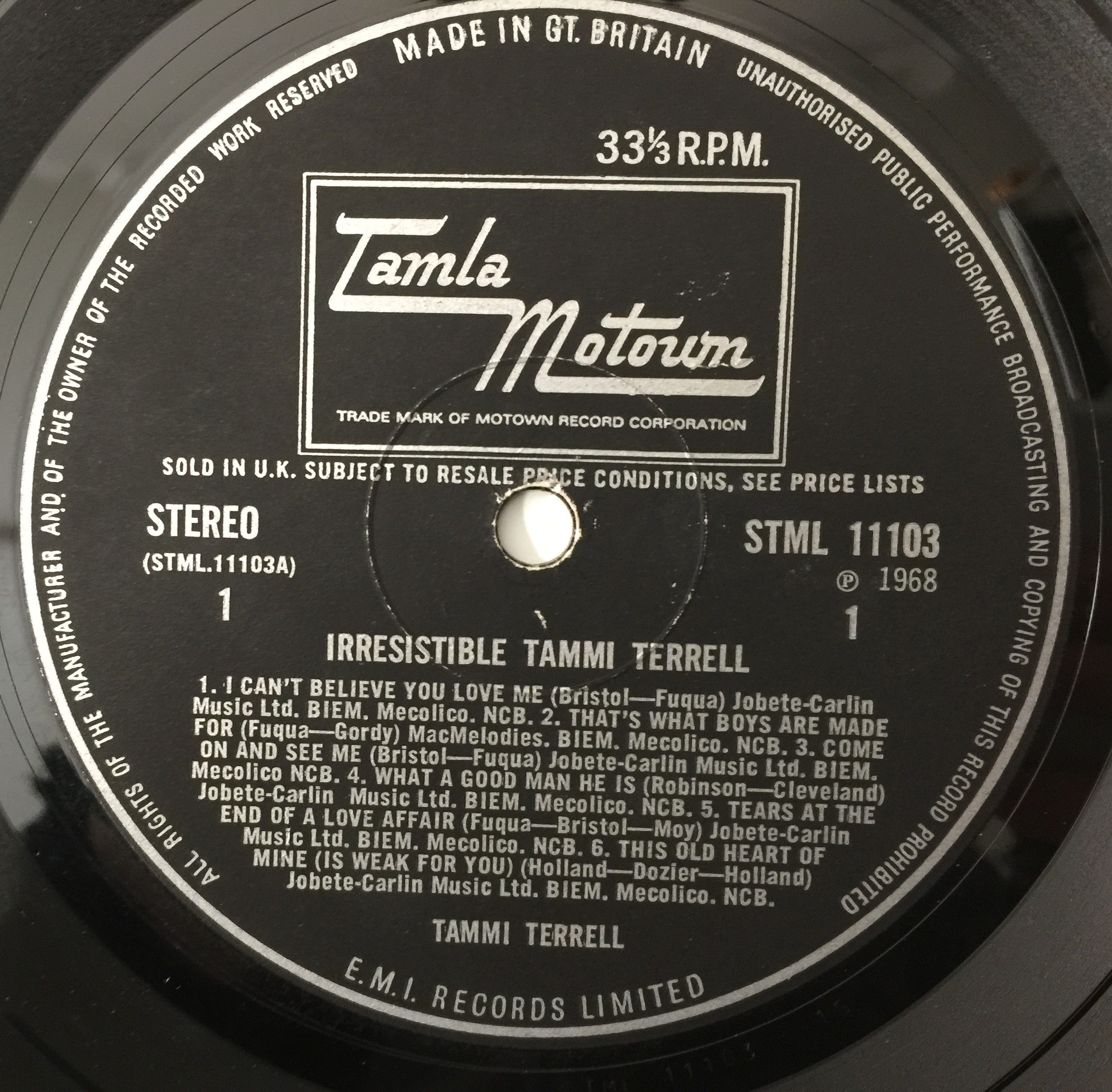 Lot 120 - TAMMI TERRELL - IRRESISTIBLE TAMMI TERRELL