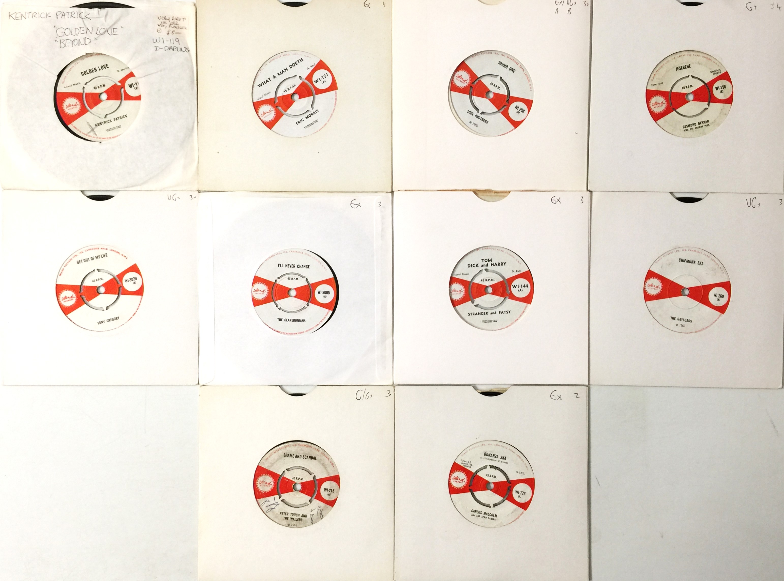 Lot 134 - 60s ISLAND RECORDS - 7" REGGAE RARITIES PACK
