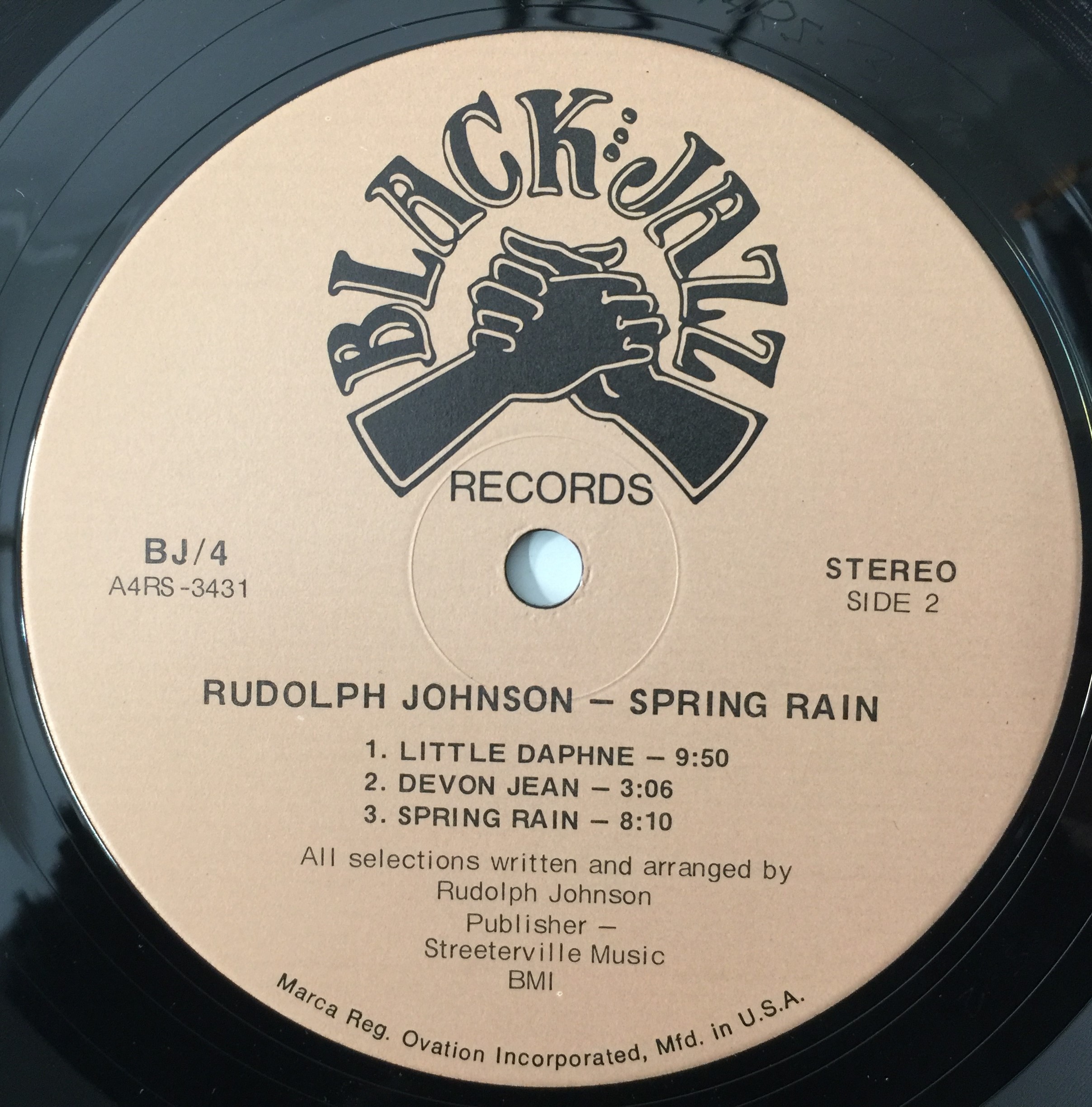 Lot 144 - RUDOLPH JOHNSON - SPRING RAIN LP (US