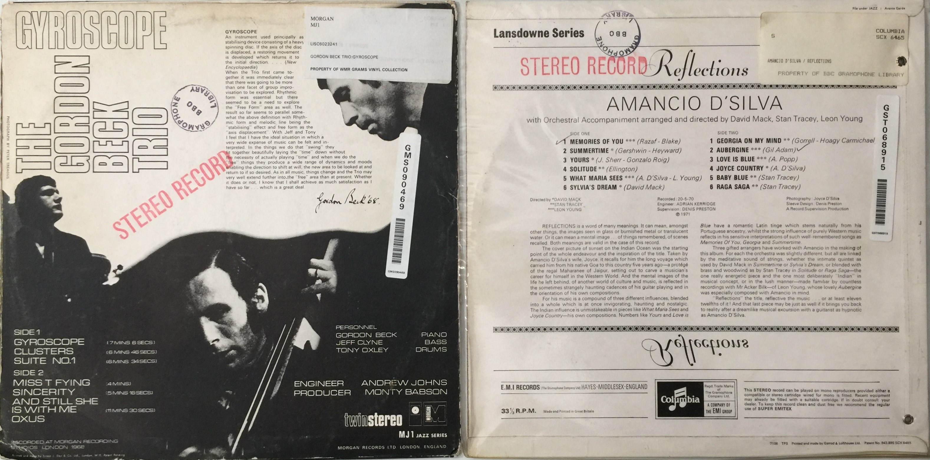 Lot 67 - AMANCIO D'SILVA & GORDON BECK TRIO - BRITISH