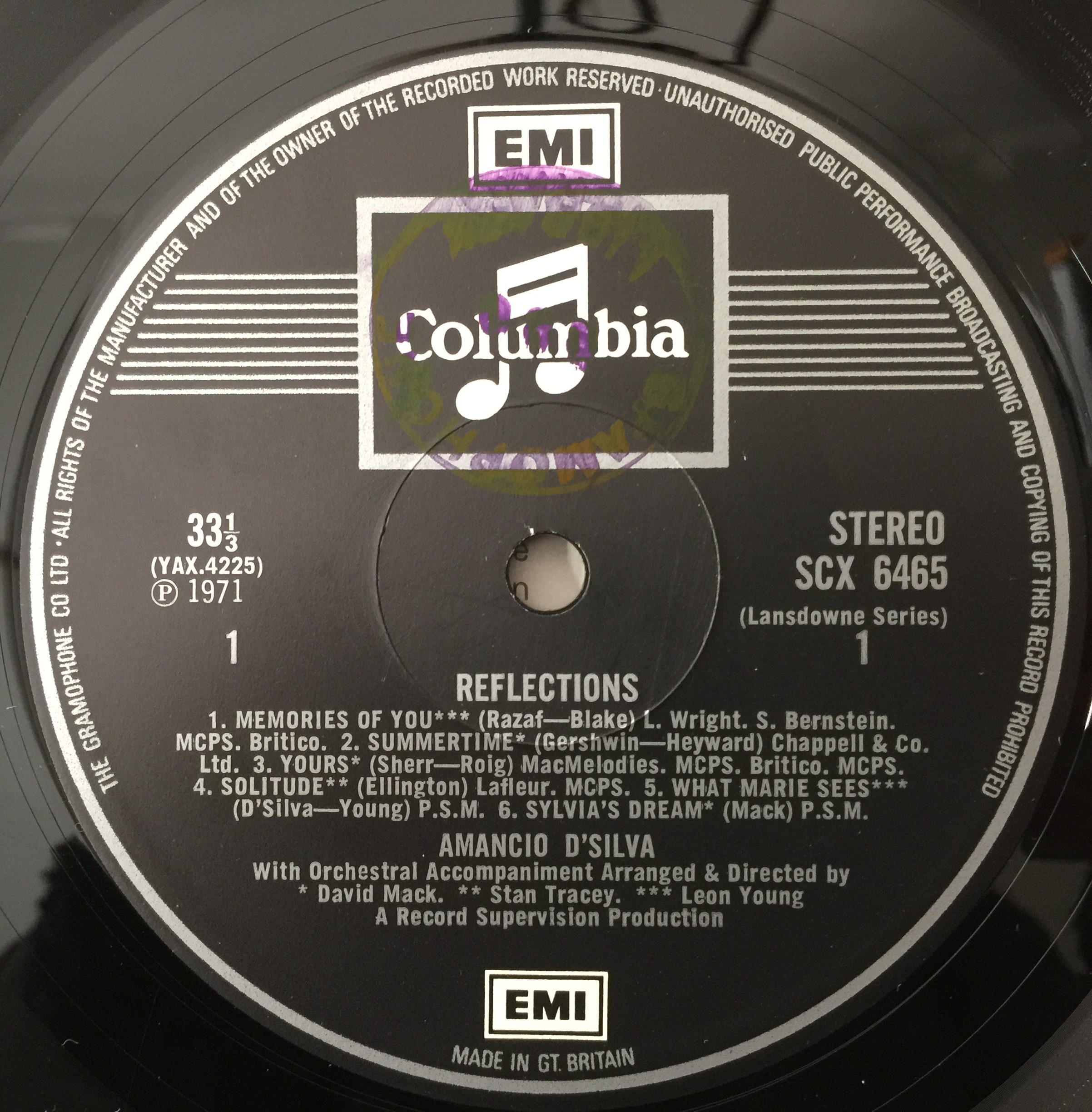 Lot 67 - AMANCIO D'SILVA & GORDON BECK TRIO - BRITISH