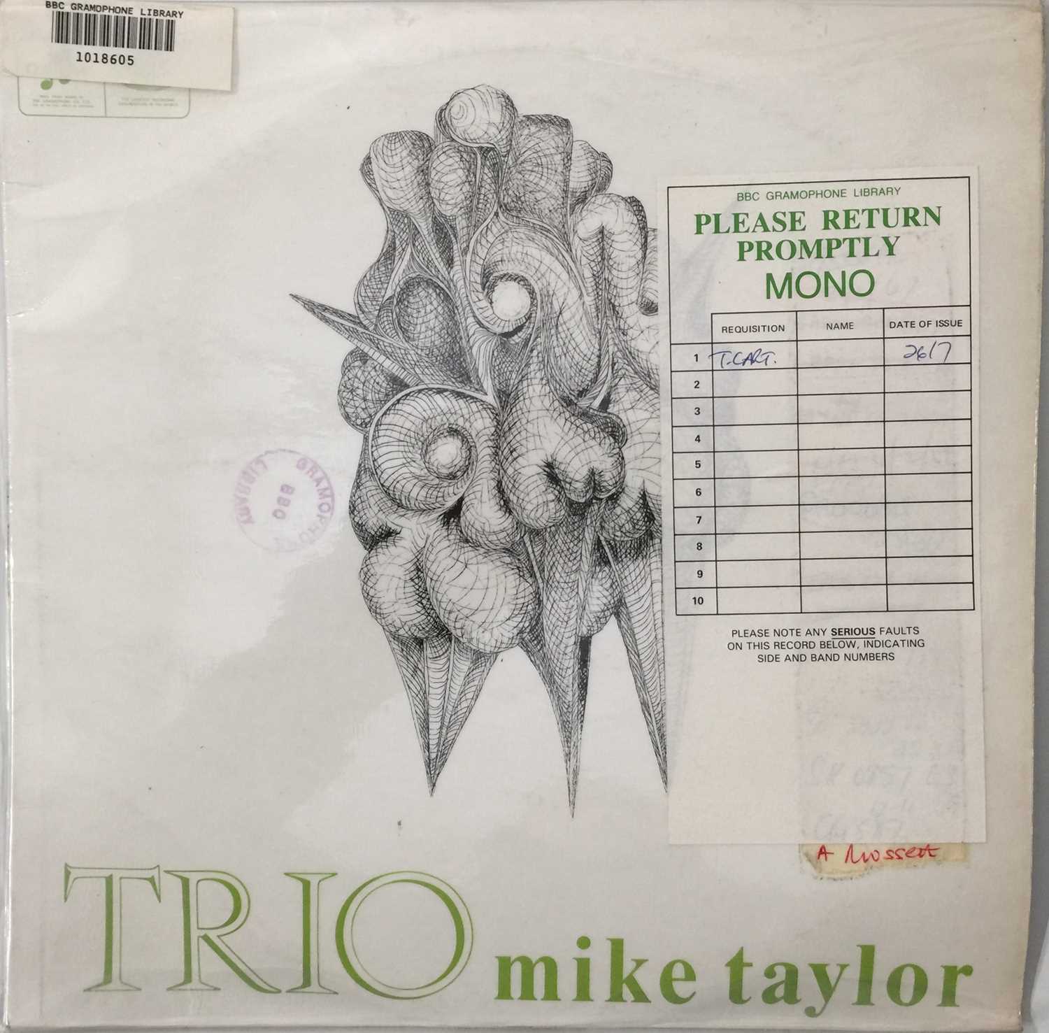 Lot 69 - THE MIKE TAYLOR TRIO - TRIO LP (ORIGINAL UK